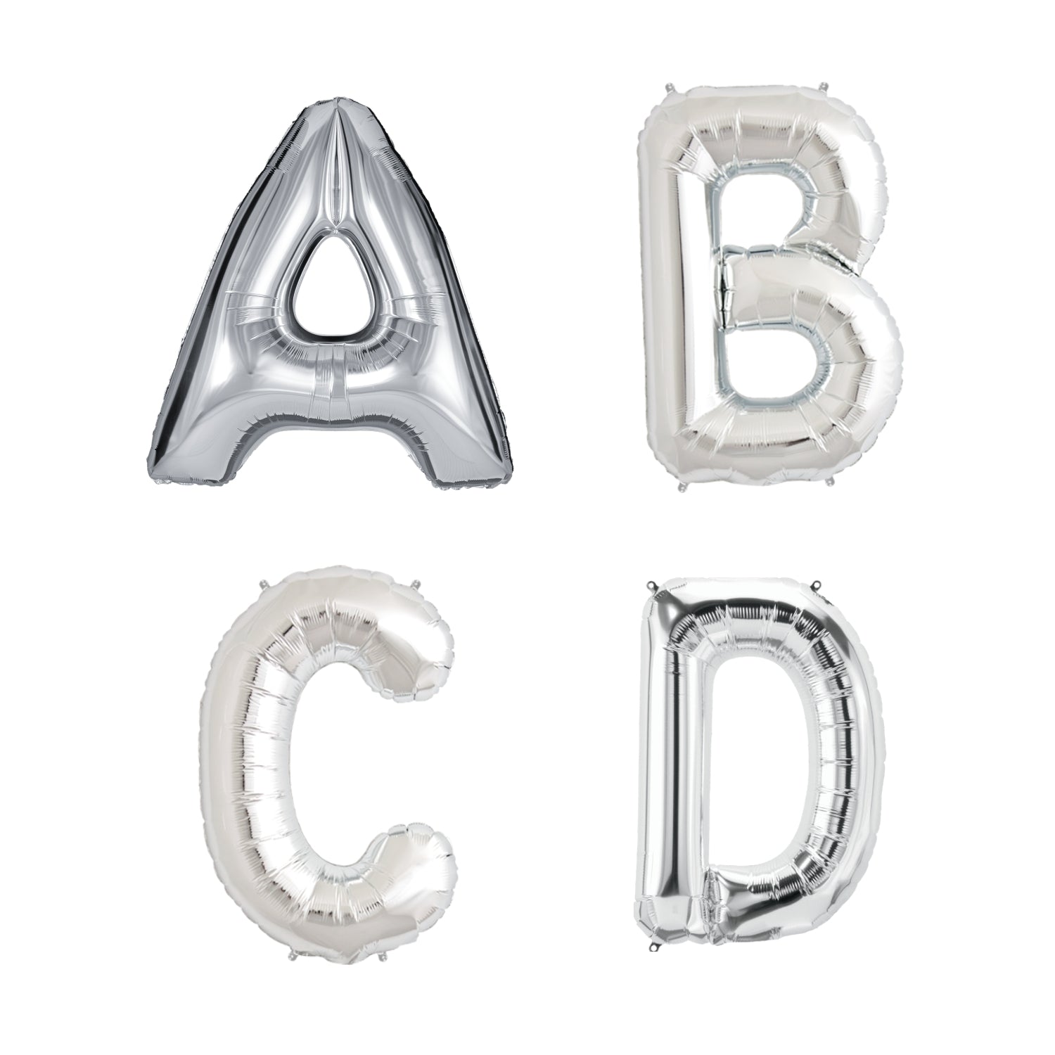 Alphabets Silver Foil Balloons – Party Supplies India