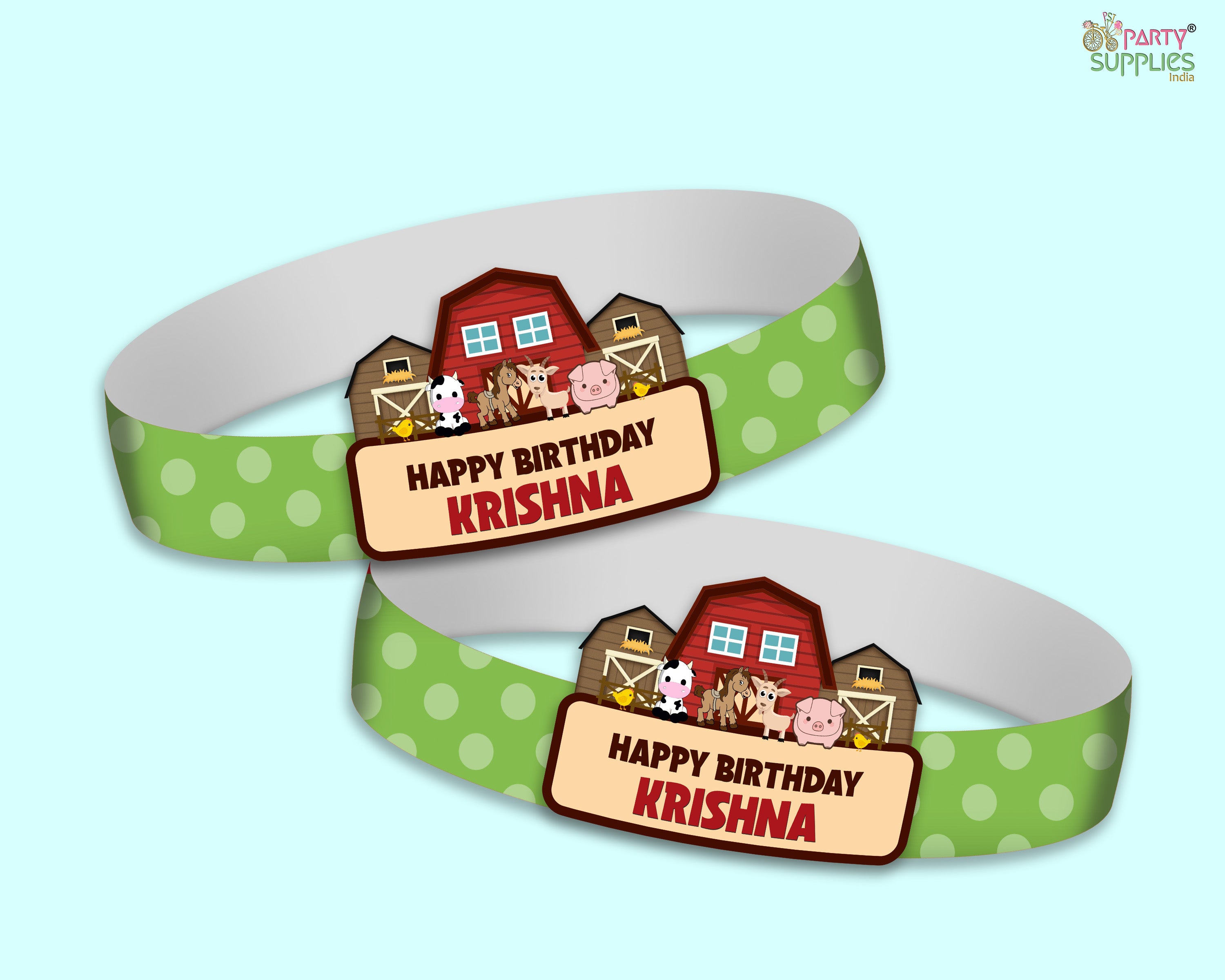 Farm Theme Crown Hat | Customized Birthday Party Decorations – Party ...