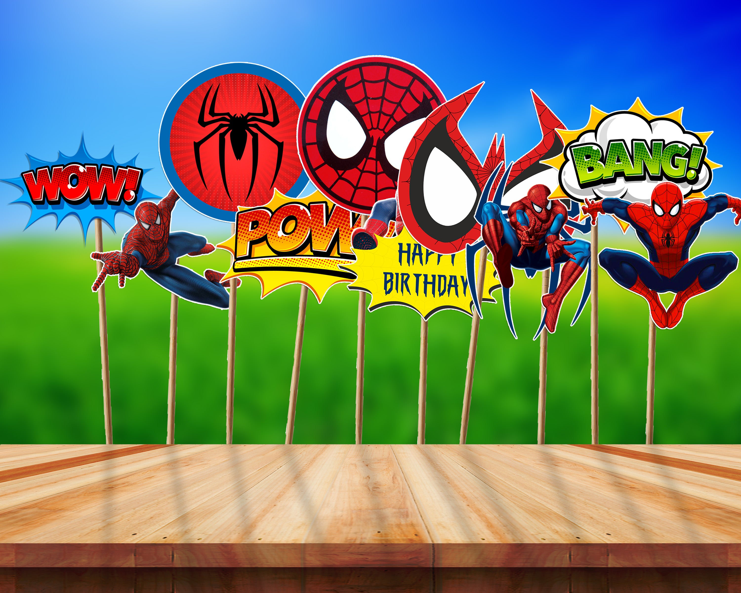 Spiderman Theme Props – Party Supplies India