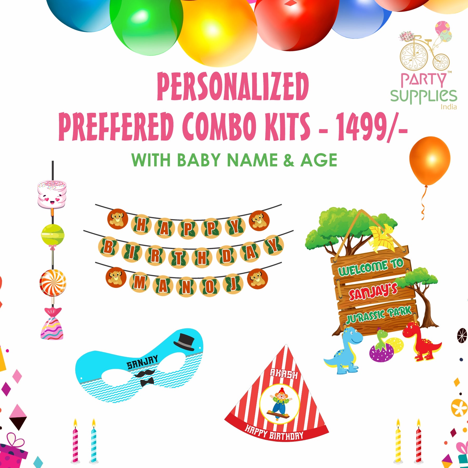PREFERRED THEME COMBO KITS - RS.1499/- – Party Supplies India