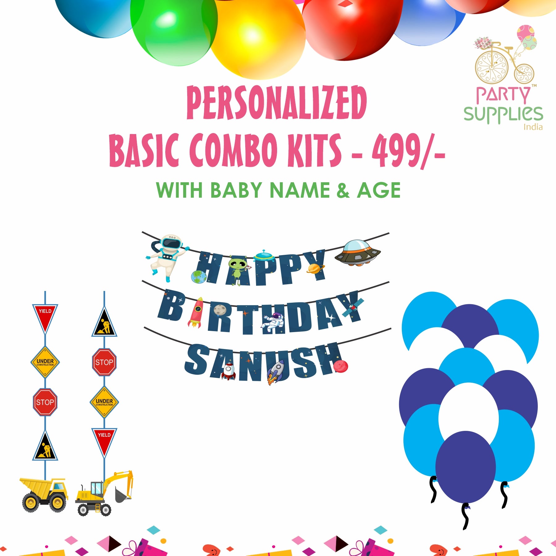 Basic Theme Combo Kits - Rs.499/- – Party Supplies India