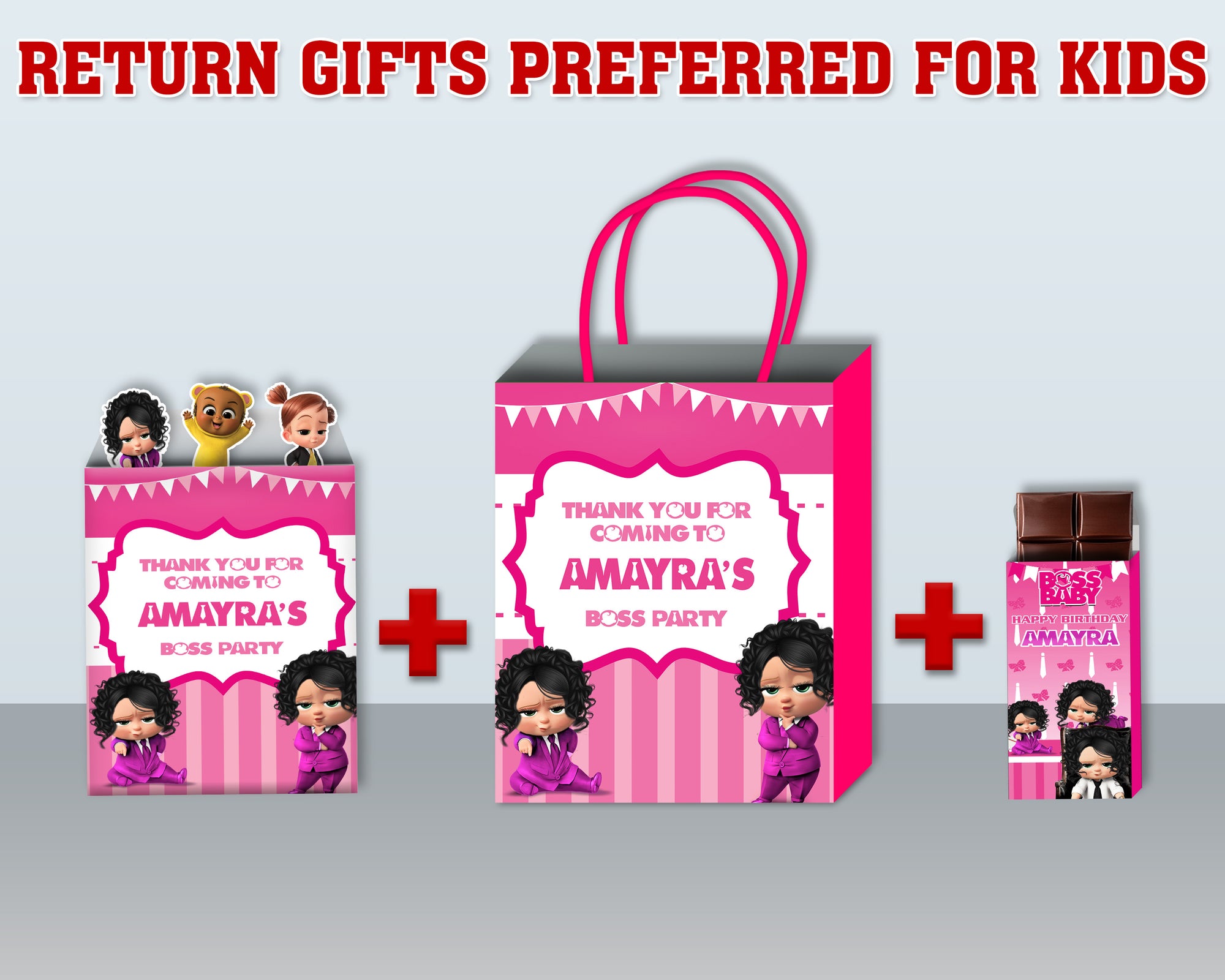Girl Boss Baby Theme Return Gift Combo | Theme Based Return Gifts ...