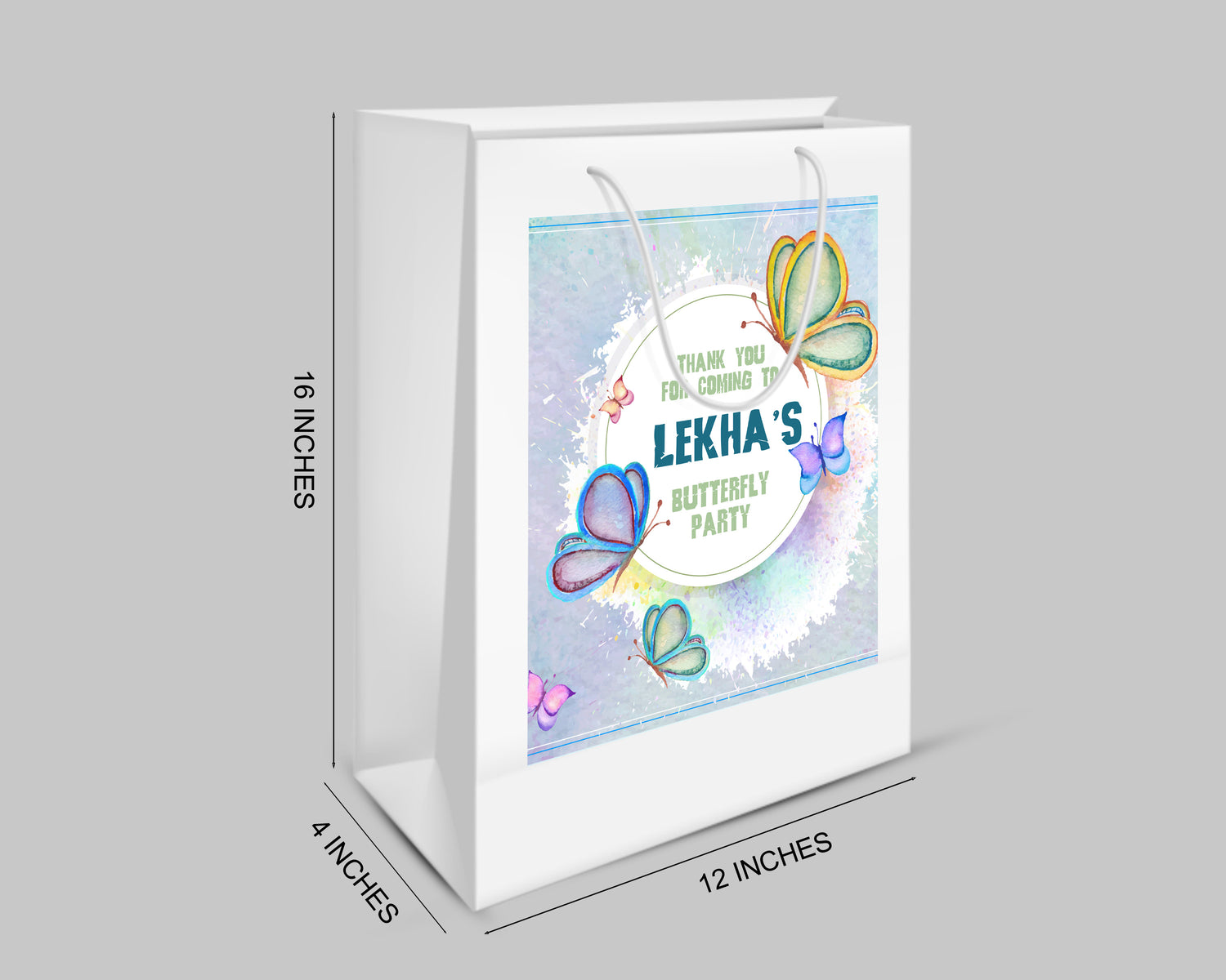 Butterfly Theme Oversized Return Gift Bag | Personalized Party Supplies ...