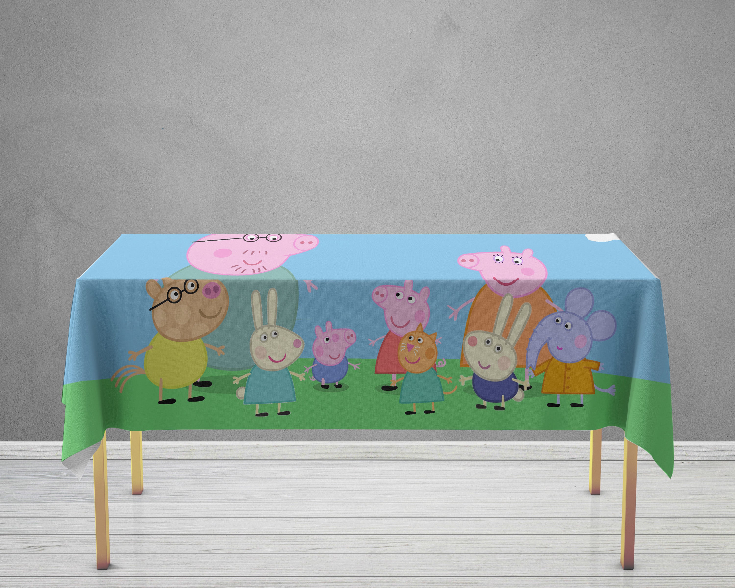 Peppa Pig Theme Cake Tablecover | Party Supplies India Online