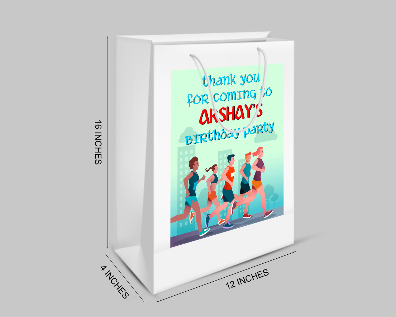 Marathon Theme Oversized Return Gift Bag | Return Gift Bags – Party ...