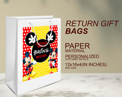 PSI Mickey Mouse Theme Oversized Return Gift Bag | Return Gift Bags ...