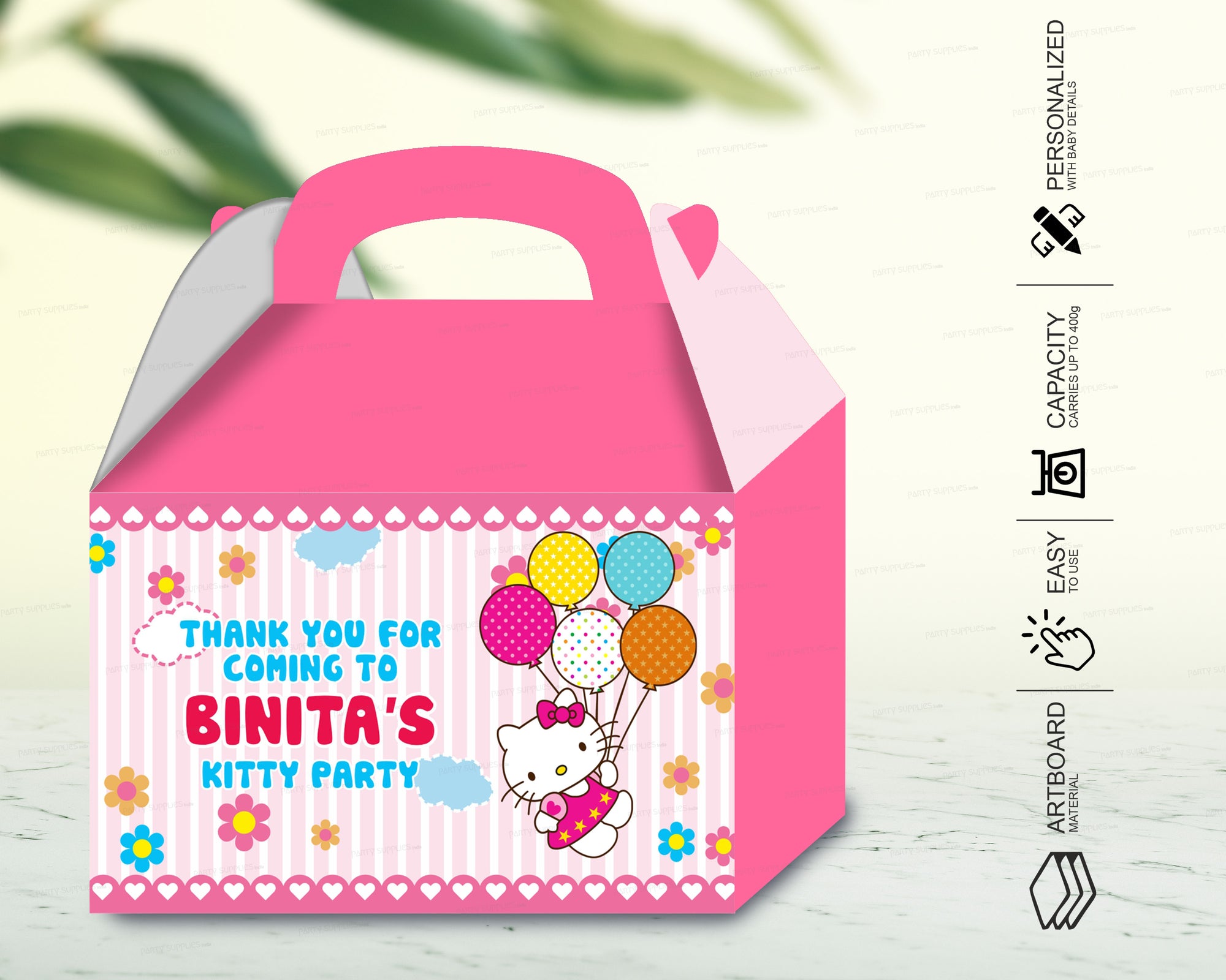 Hello Kitty theme Goodie Return Gift Boxes | Party Supplies India