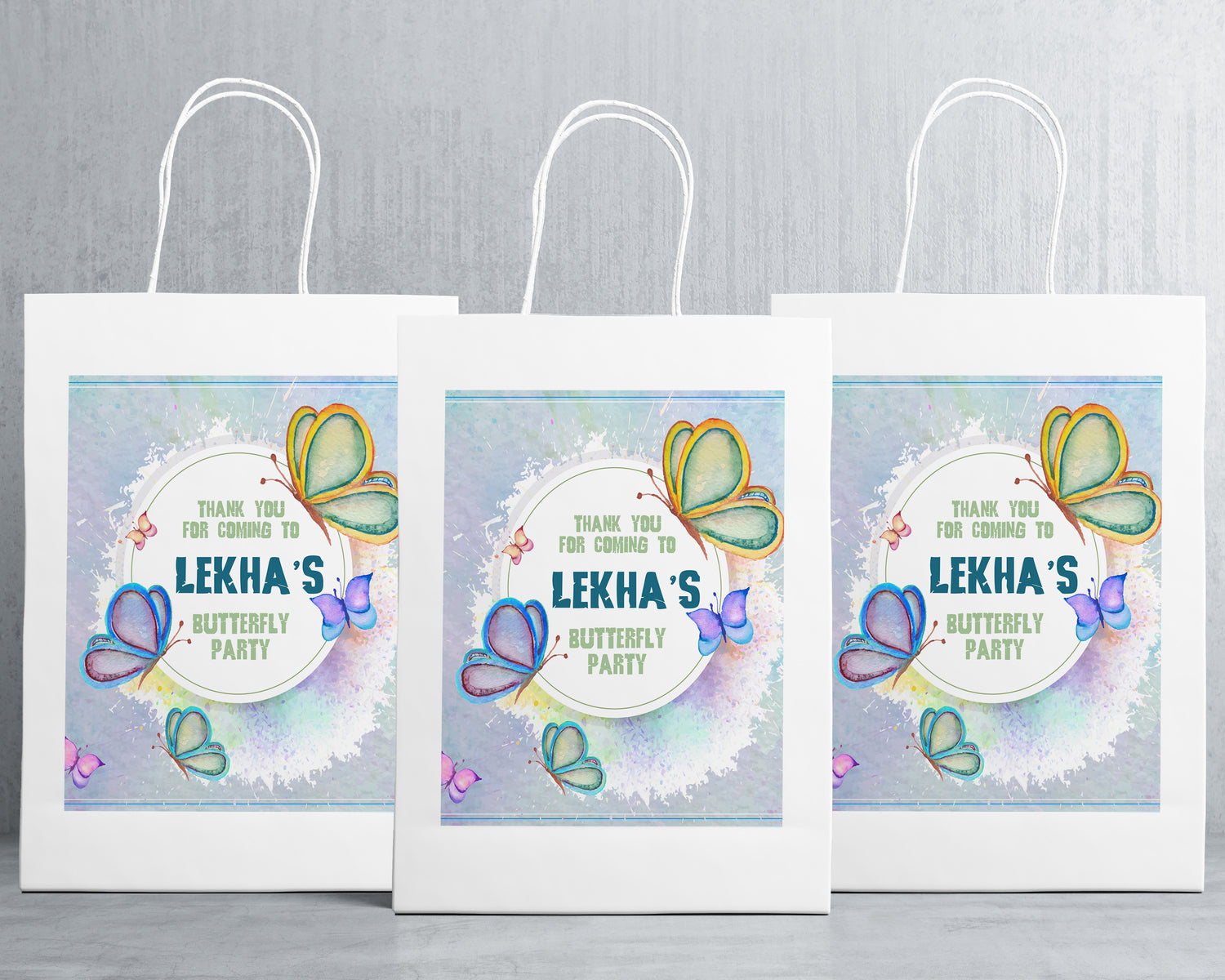 Butterfly Theme Oversized Return Gift Bag | Personalized Party Supplies ...