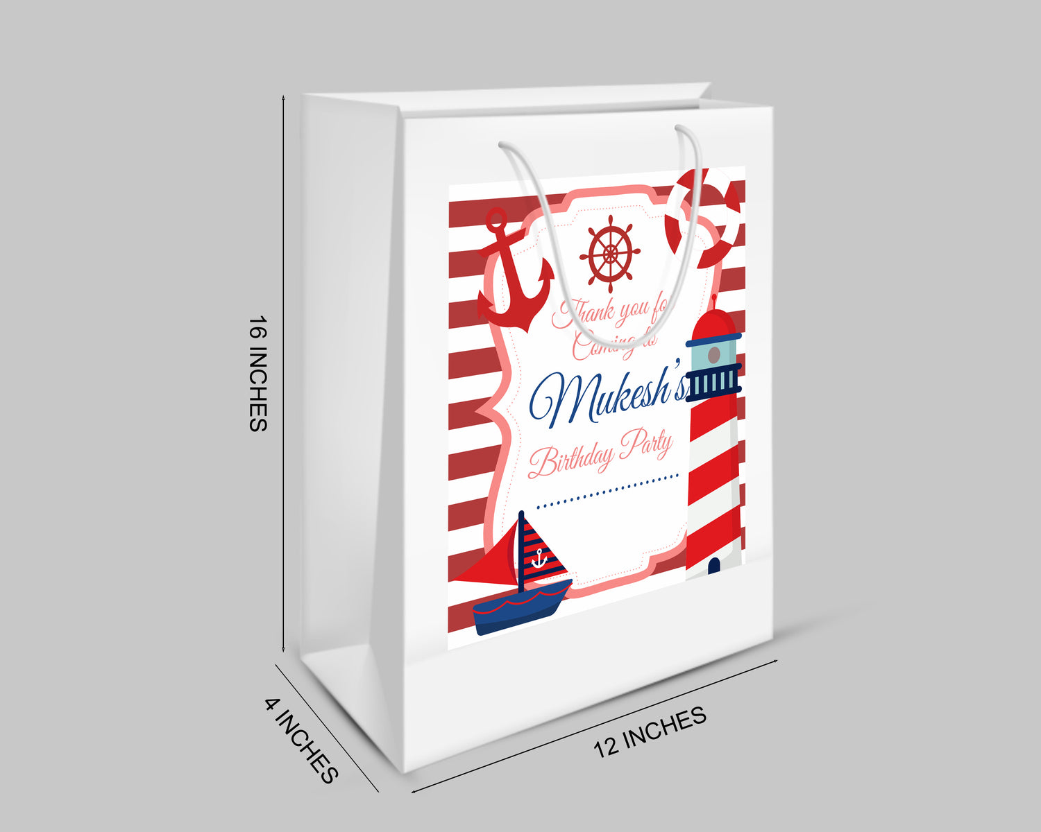 Sailor Theme Oversized Return Gift Bag | Online Kids Birthday Party ...
