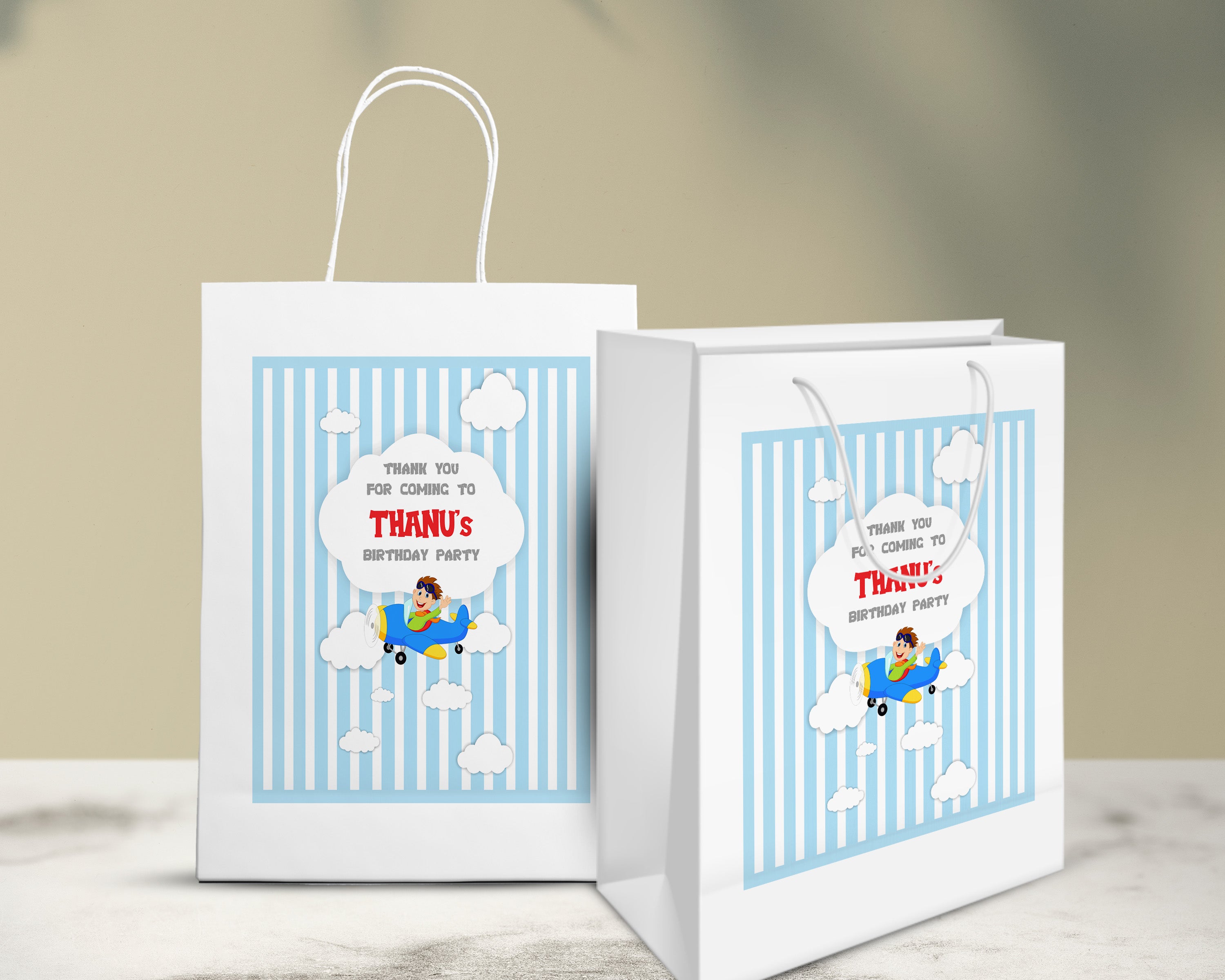 Aeroplane Theme Oversized Return Gift Bag | Aeroplane Theme Bags ...