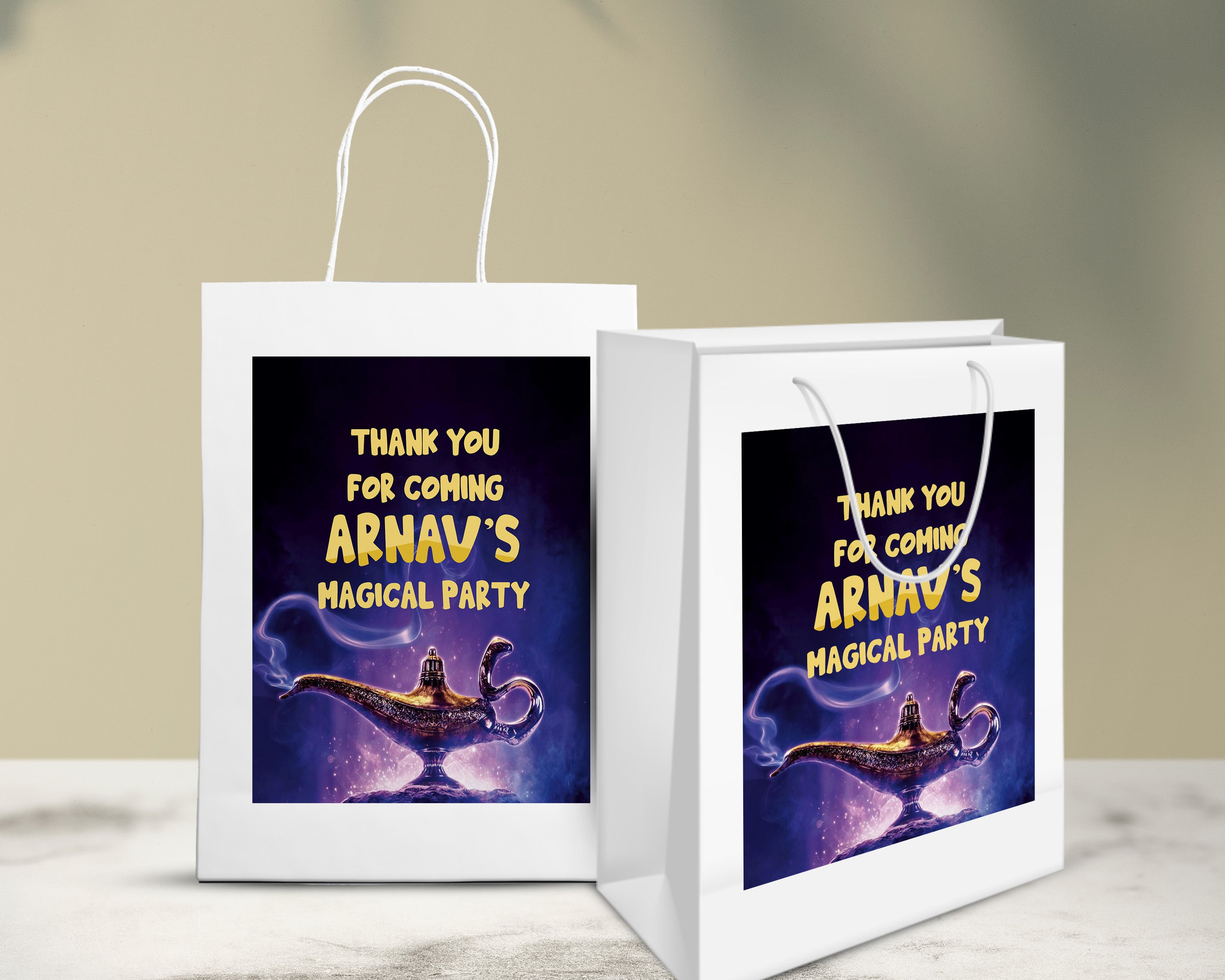 Aladdin Theme Oversized Return Gift Bag | 1st birthday Party ideas ...