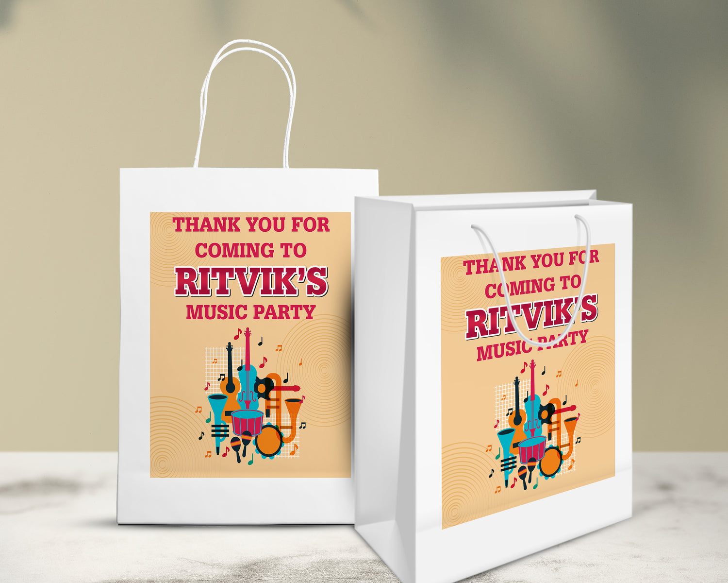 Music Theme Oversized Return Gift Bag | Return Gift Bags – Party ...