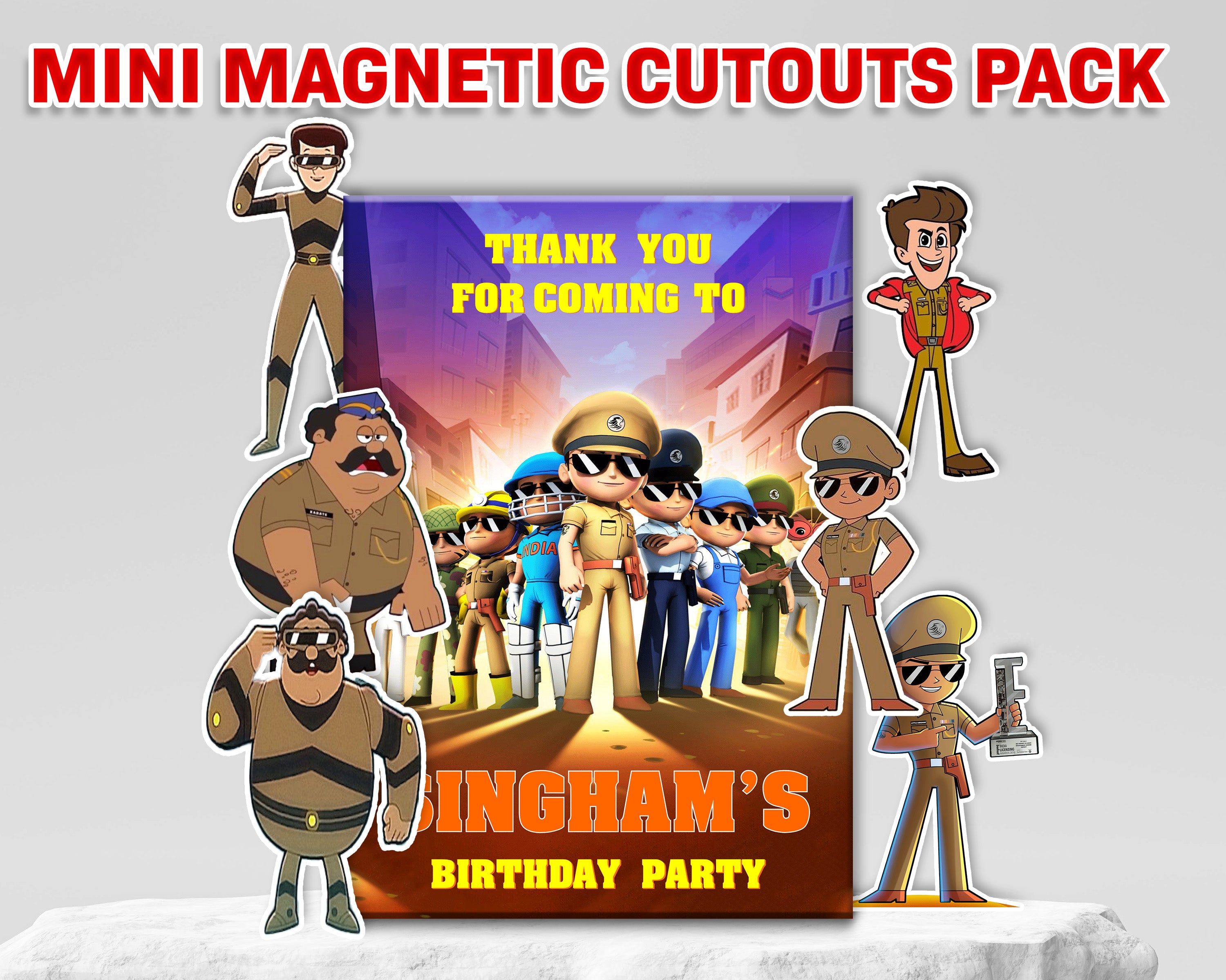 Little singham Theme Mini Magnetic Return Gift Pack | birthday par ...