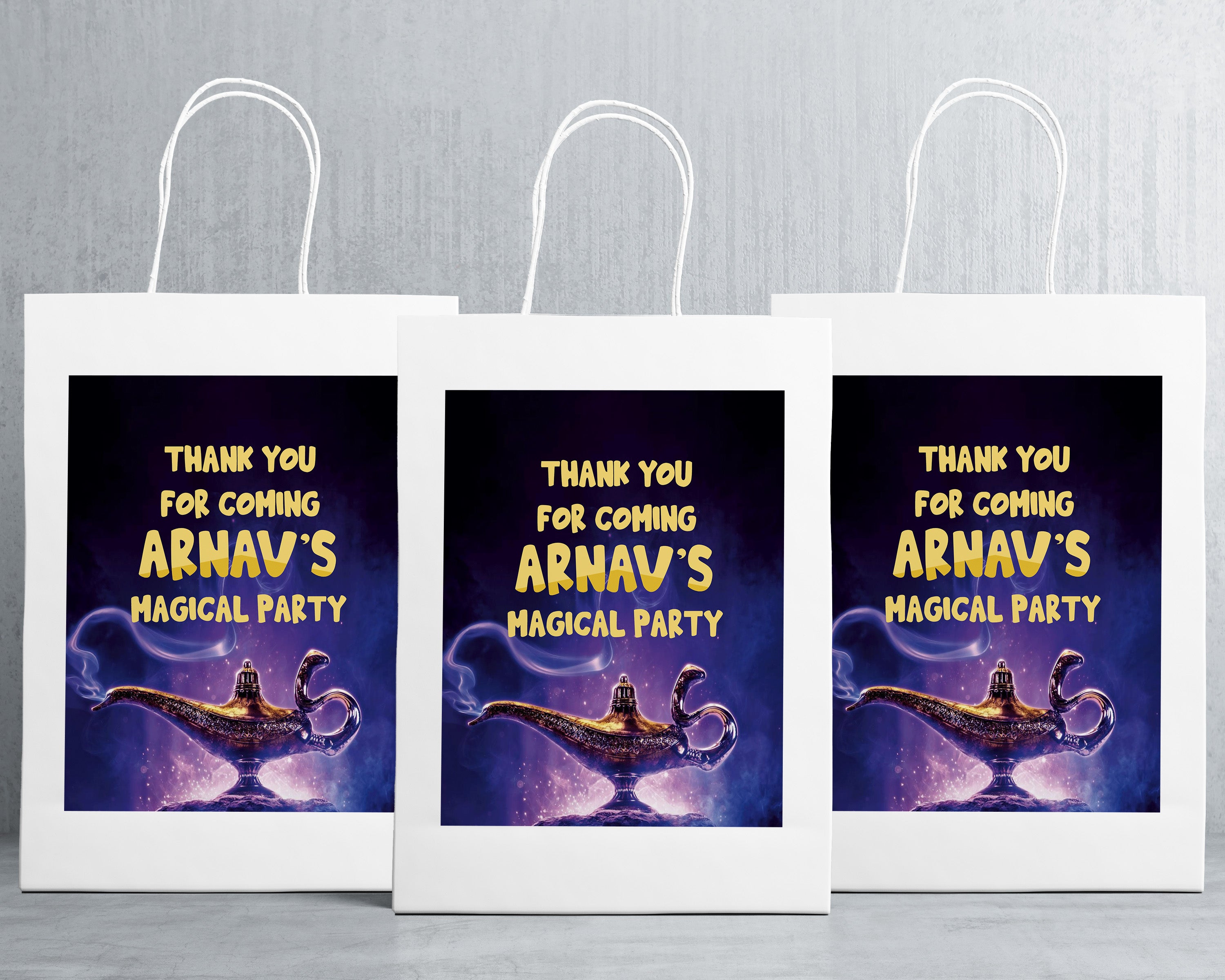 Aladdin Theme Oversized Return Gift Bag | 1st birthday Party ideas ...