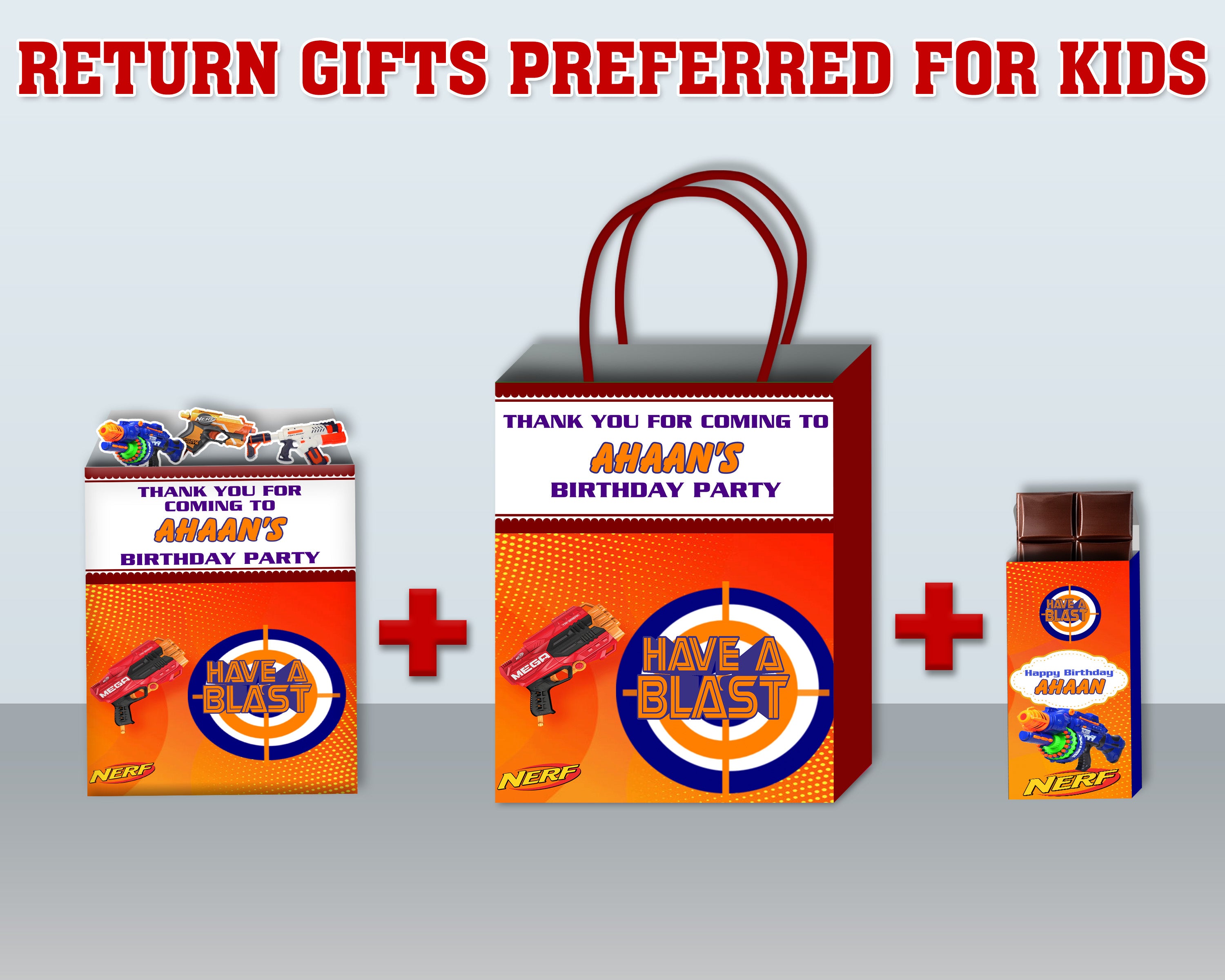Nerf Theme Return Gift Combo | Theme Based Combo Gifts – Party Supplies ...