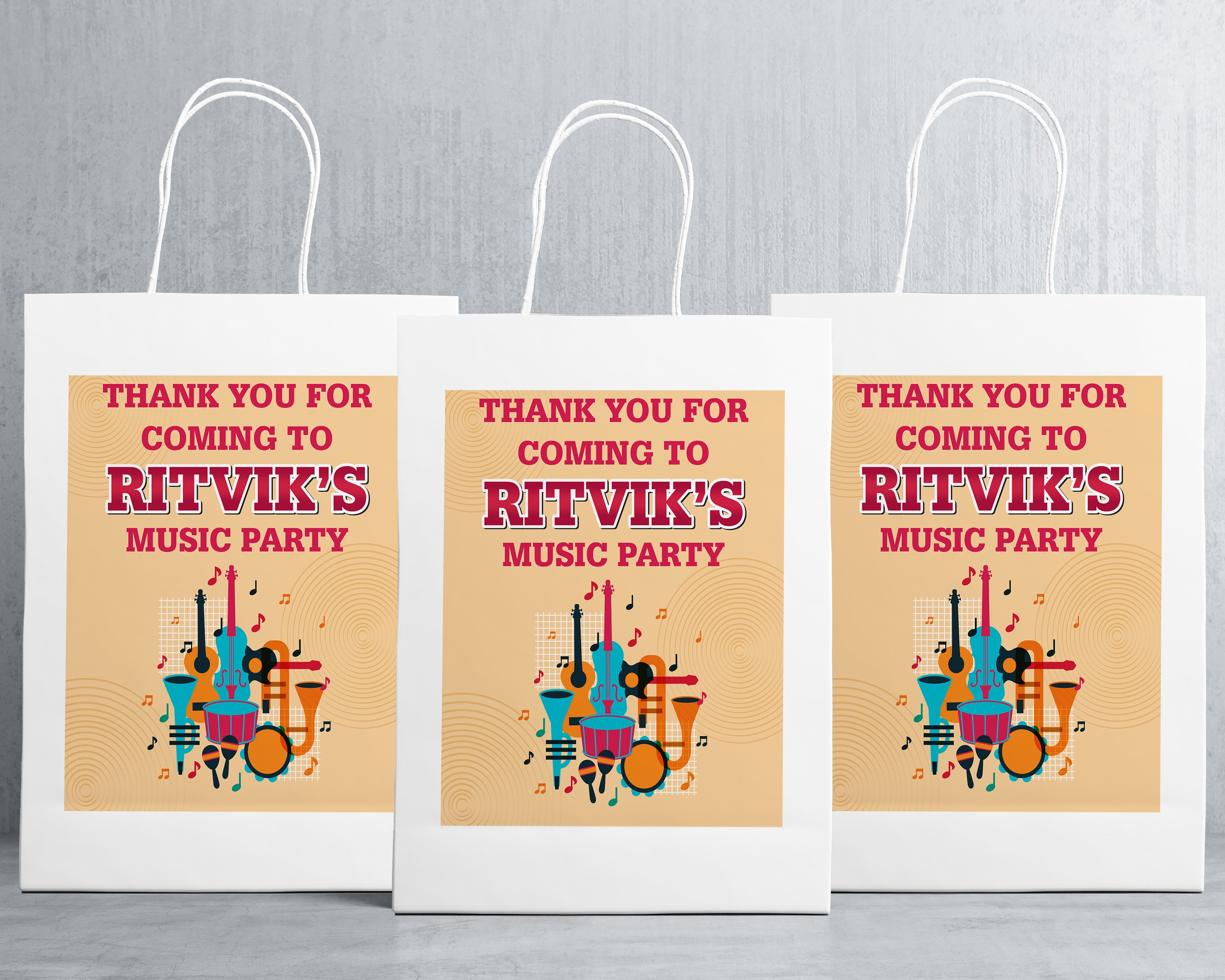 Music Theme Oversized Return Gift Bag | Return Gift Bags – Party ...
