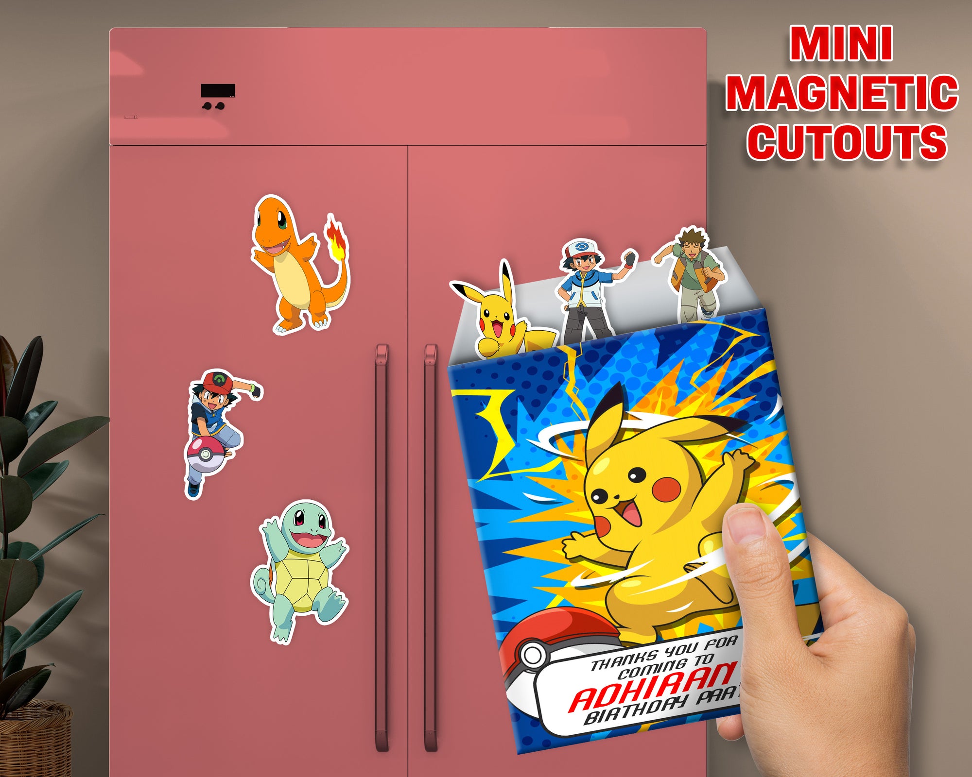 Pokemon Theme Mini Magnetic Return Gift Pack | Home Birthday Party ...