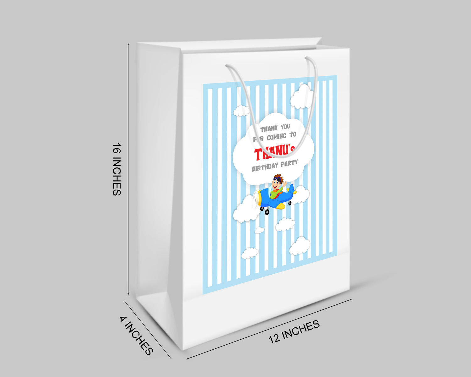 Aeroplane Theme Oversized Return Gift Bag | Aeroplane Theme Bags ...
