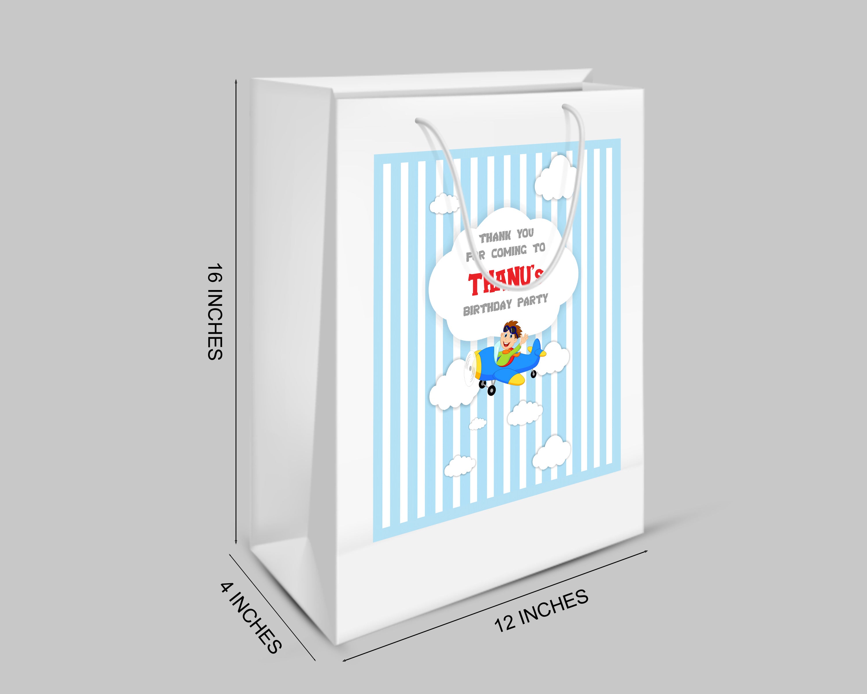 Aeroplane Theme Oversized Return Gift Bag | Aeroplane Theme Bags ...