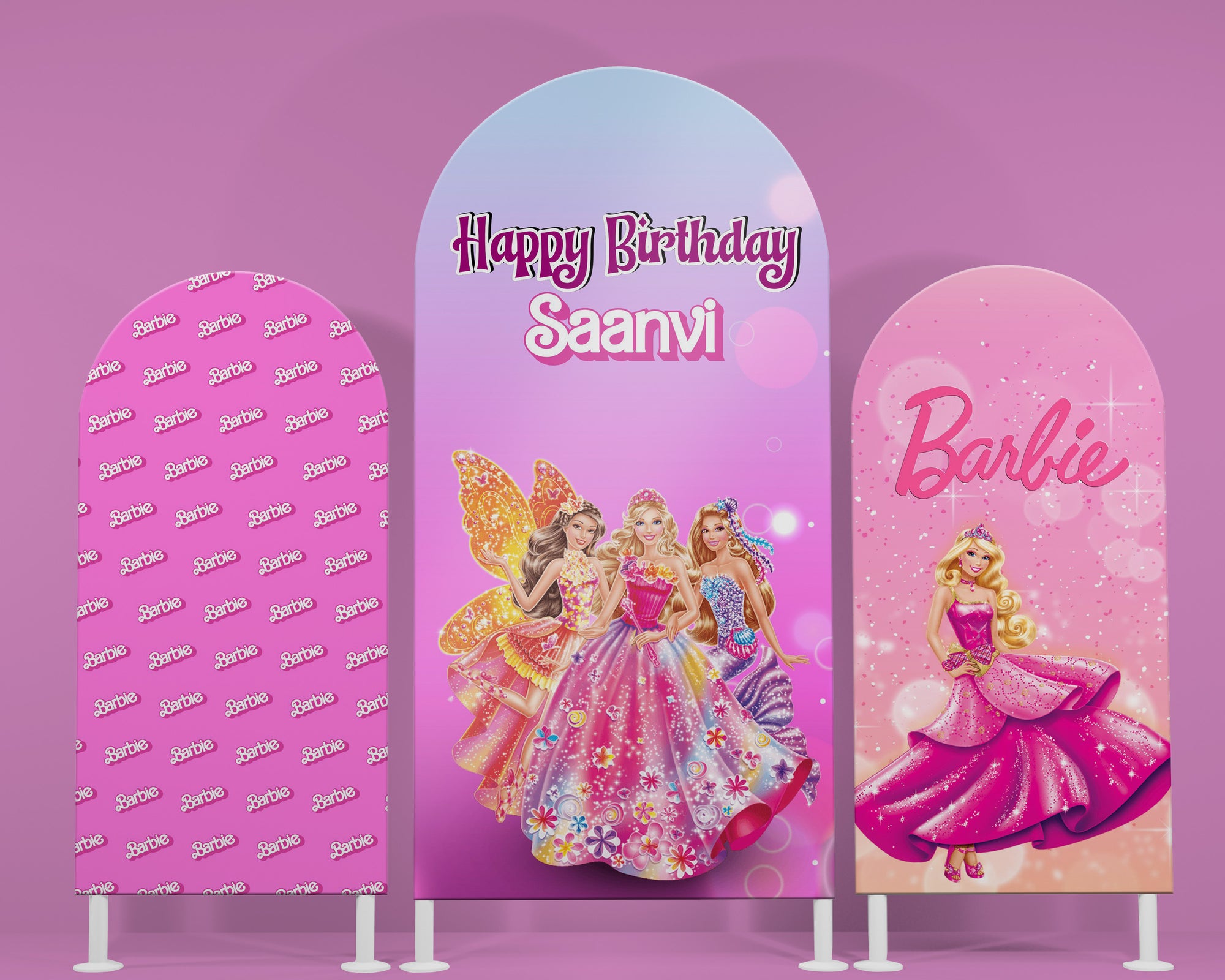 Barbie Theme Arch Backdrop | Birthday Party Supplies India Online