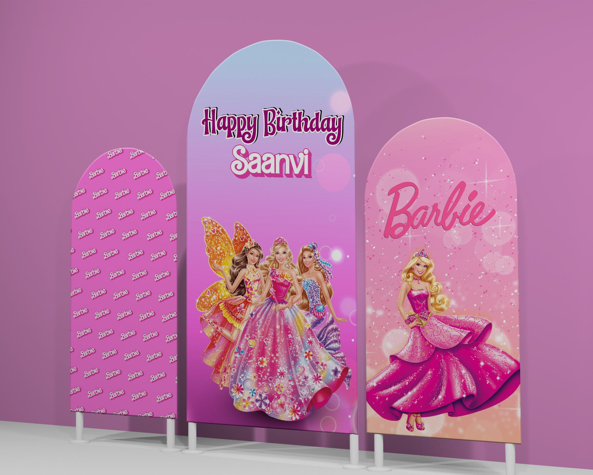 Barbie Theme Arch Backdrop | Birthday Party Supplies India Online