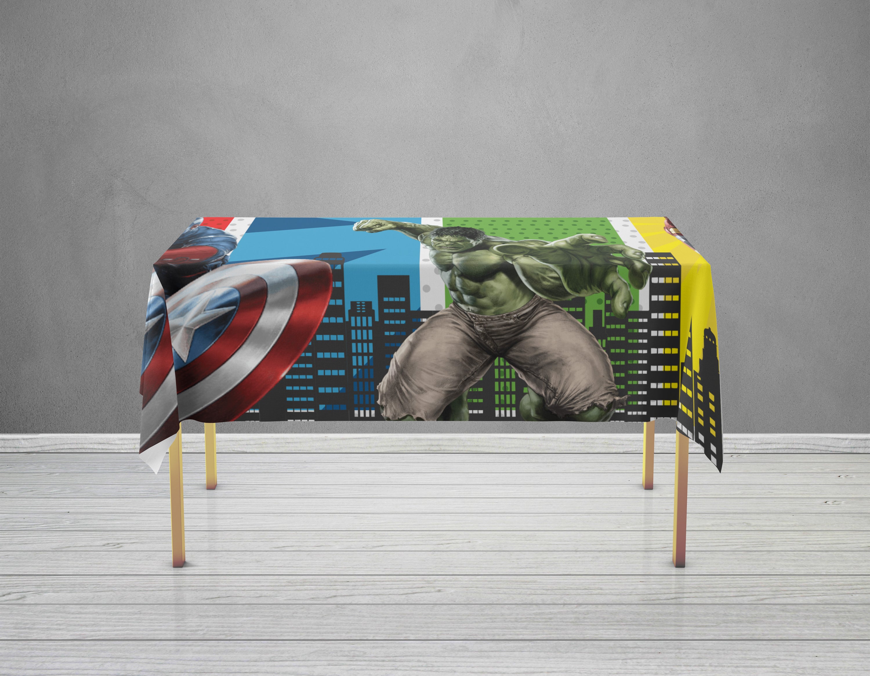 Avengers Theme Cake Tablecover | Home Birthday Party Themes online ...