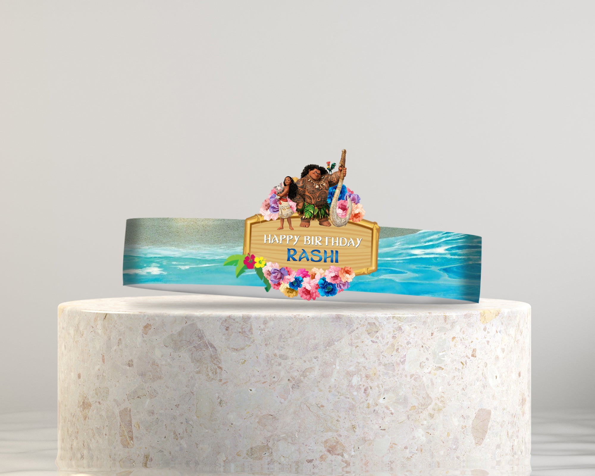Moana Theme Crown Hat Customized Birthday Party Decorations – Party ...