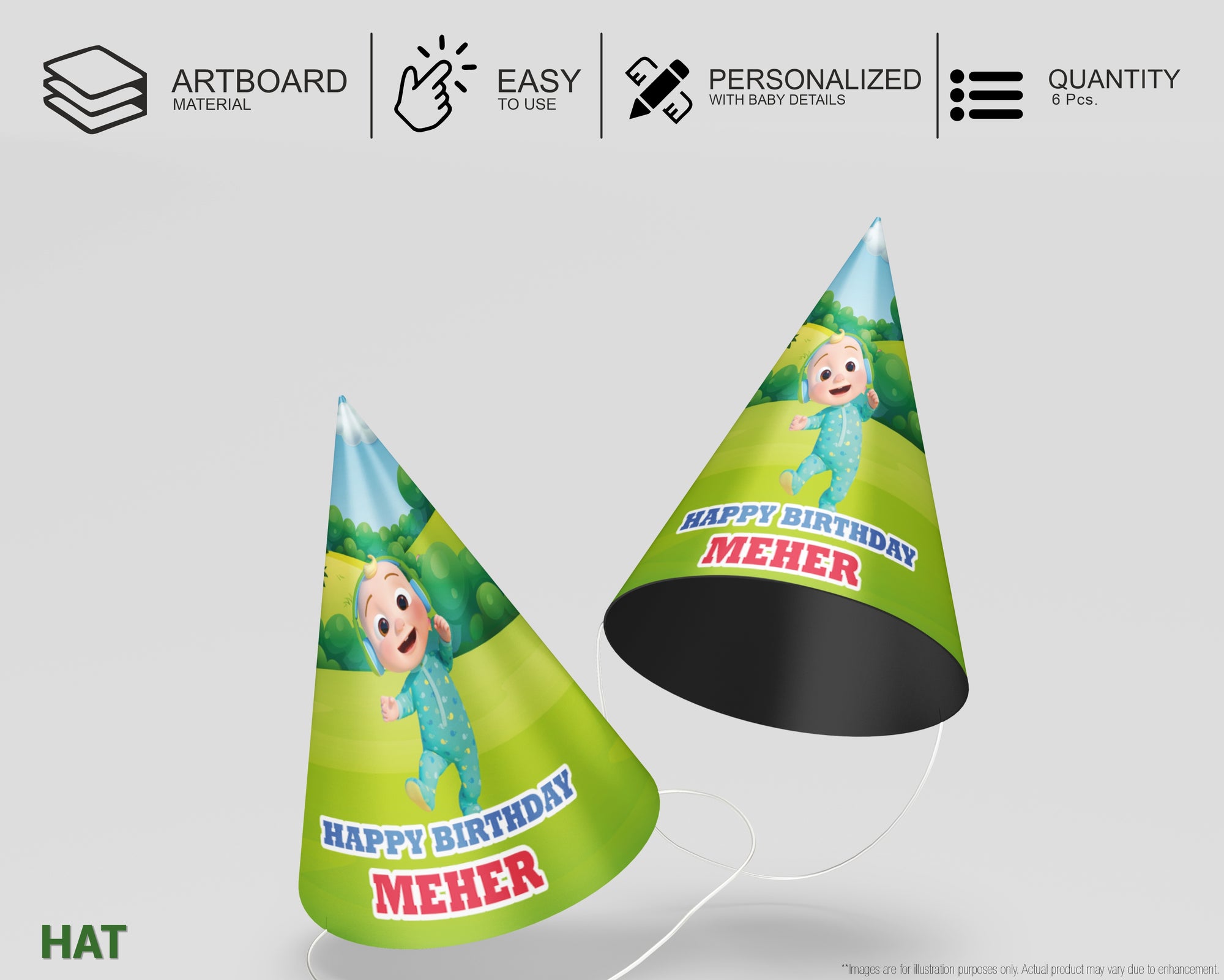 Coco Melon Boy Theme Preferred Kit | Party Supplies India