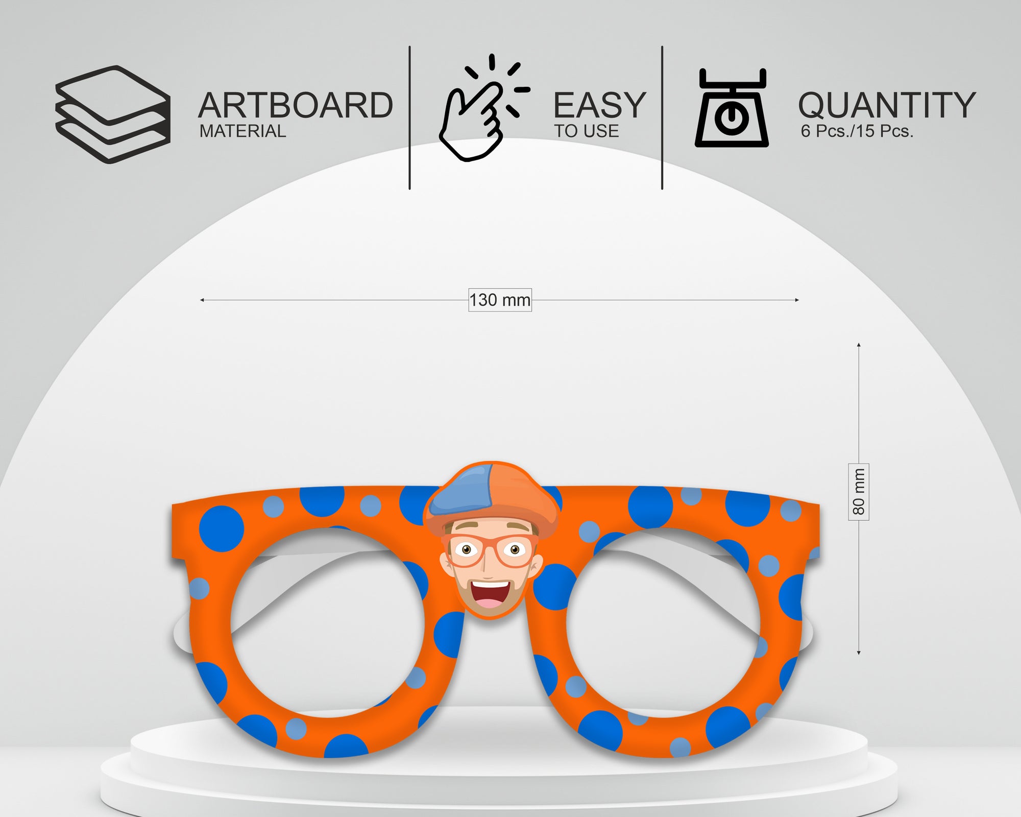 Blippi Theme Birthday Party glasses | Customized Birthday Party – Party ...