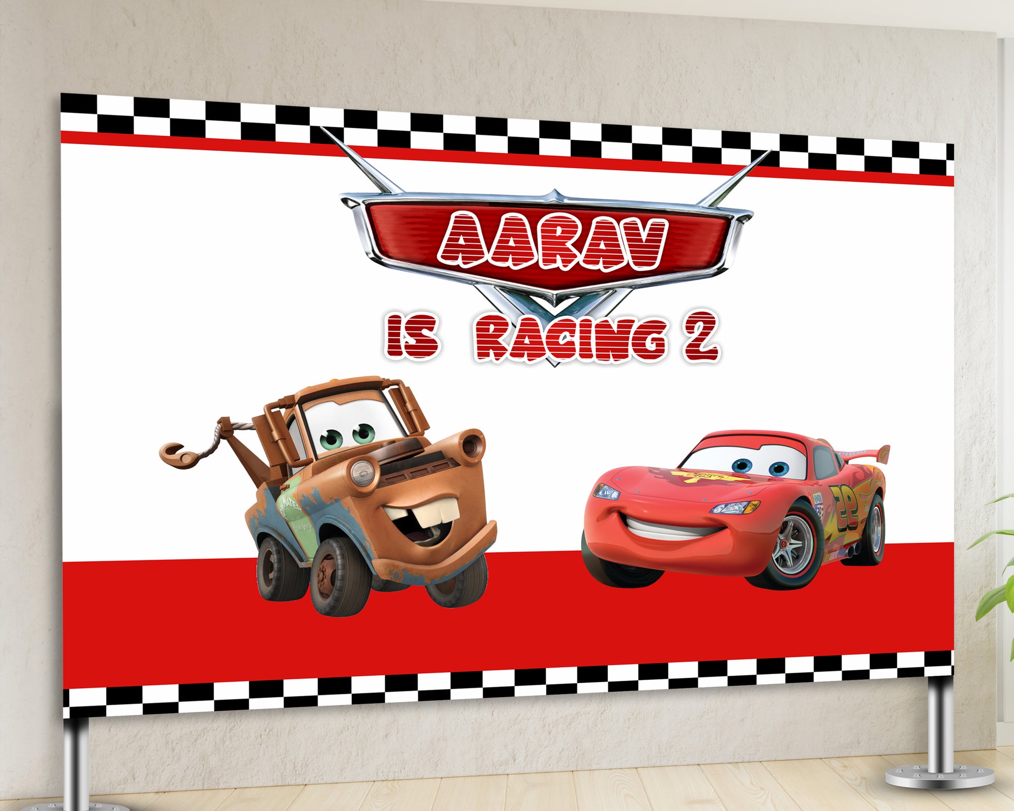 Car Theme Backdrop | Customized Birthday Party Decorations Online ...