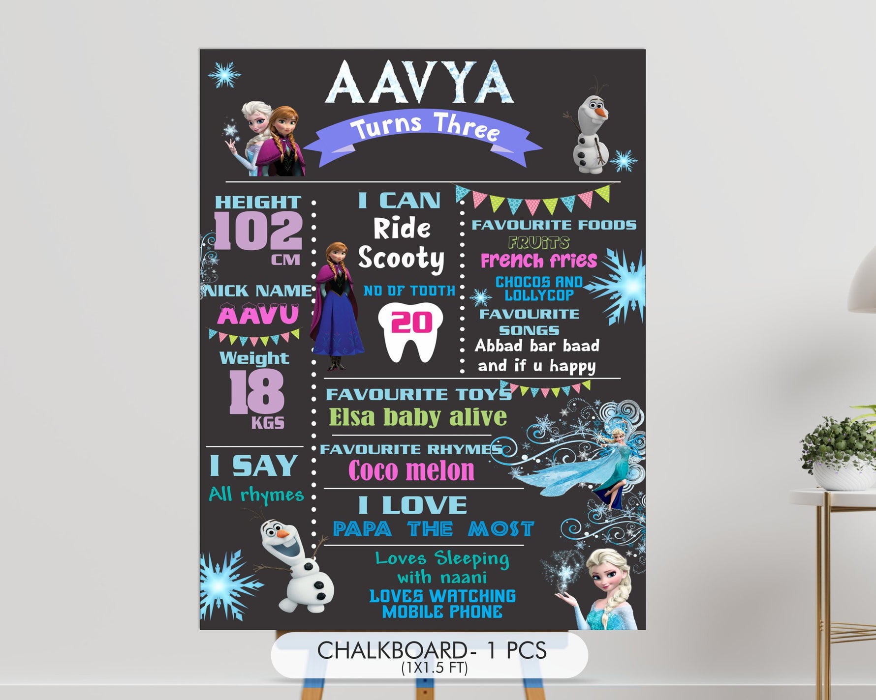 Frozen Personalized Theme Combo Kits for Birthdays | Theme Kits Online ...