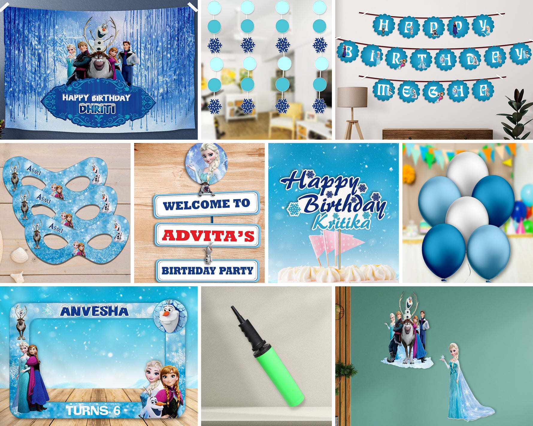 Frozen Theme Exclusive Kit | Birthday Party Supplies India Online