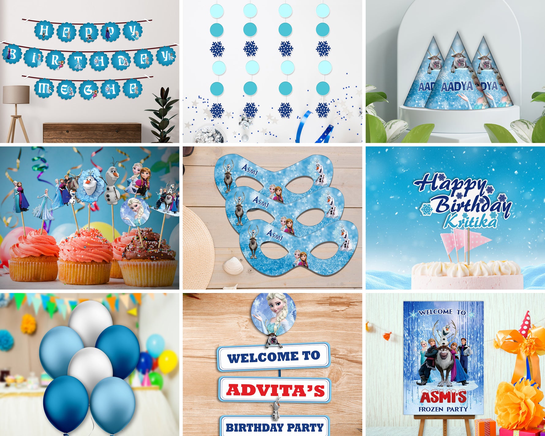 Frozen Theme Preferred Kit | Party Supplies India Online