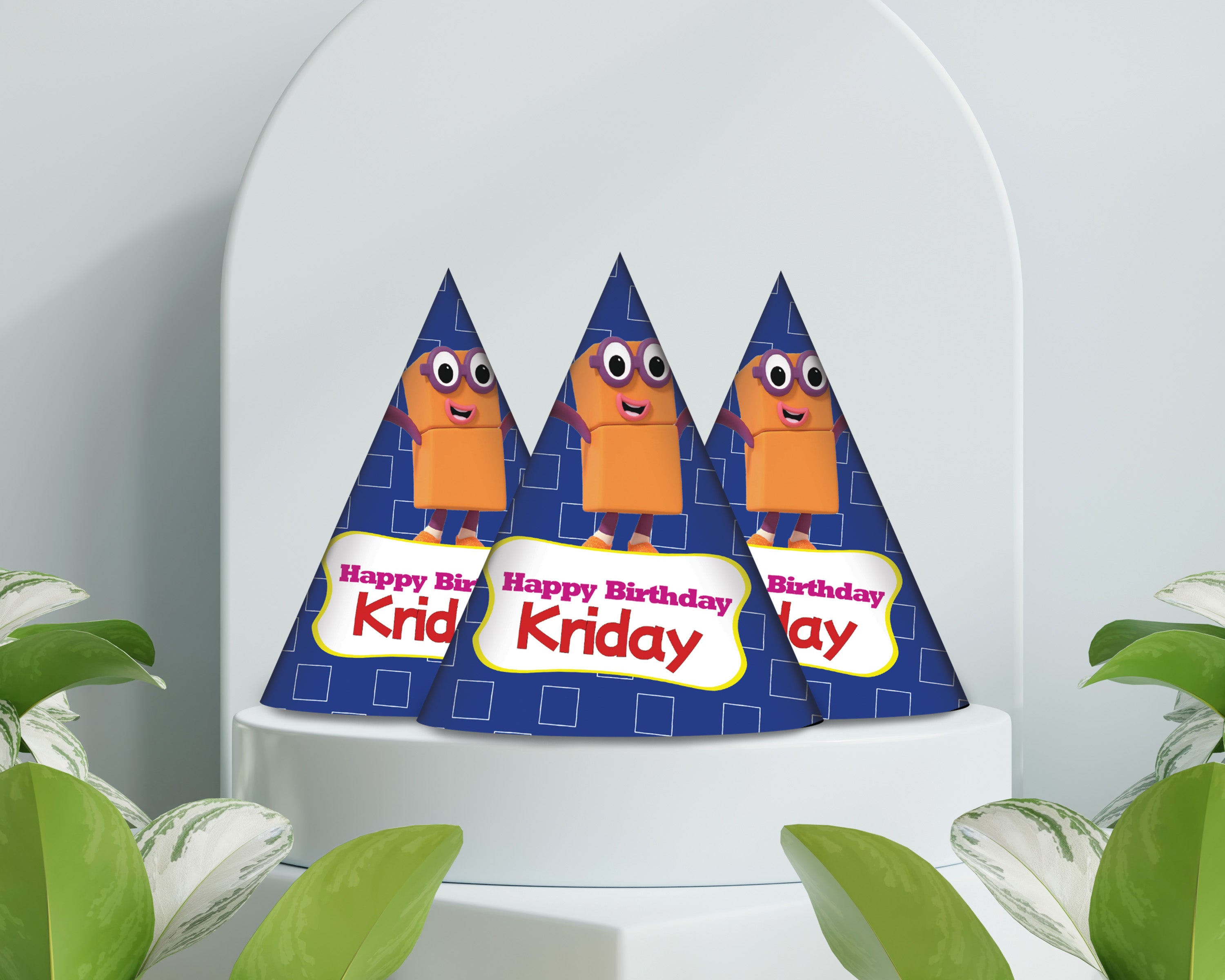 Number Blocks Theme Hat | Birthday party celebration online – Party ...