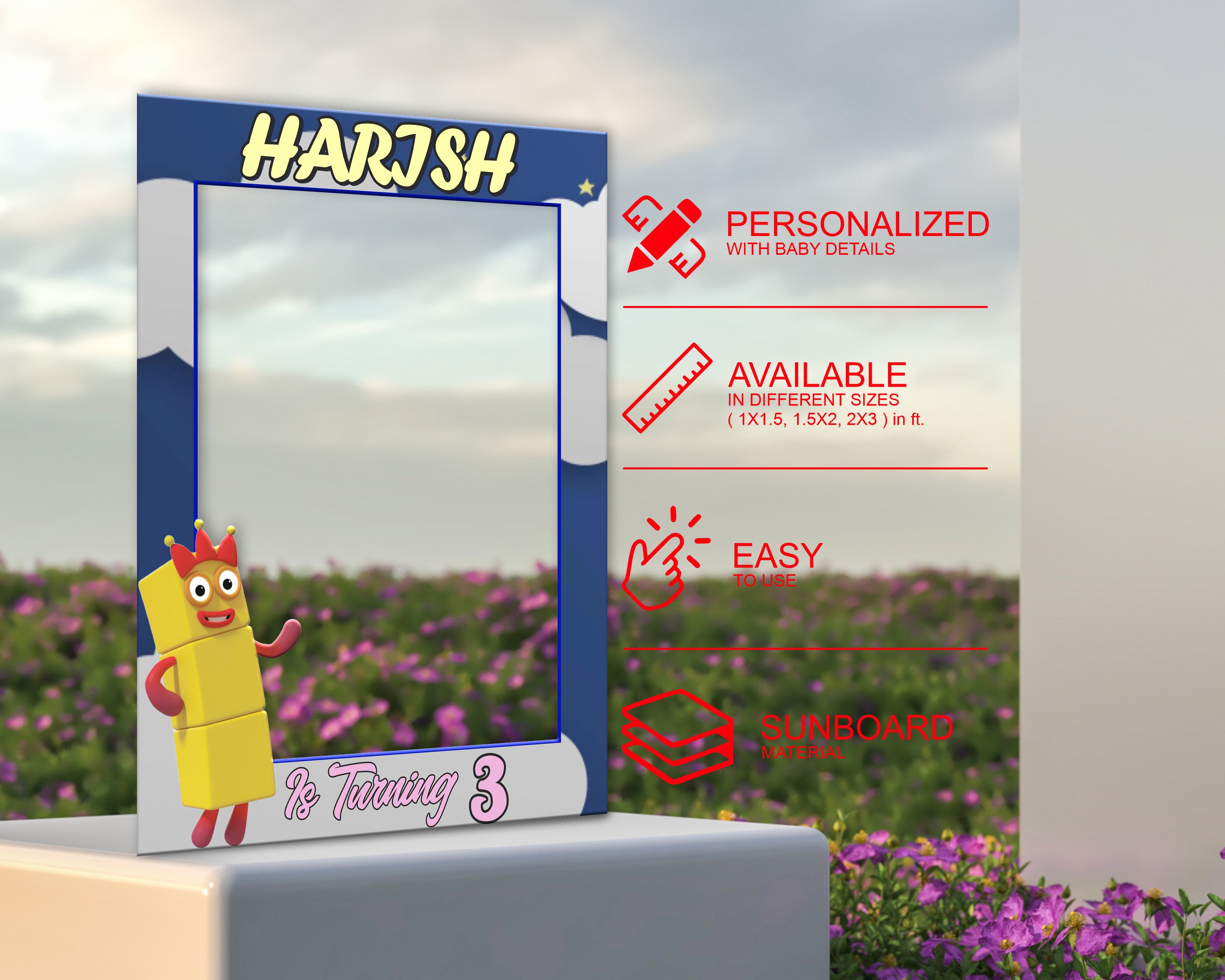 Number Blocks Theme PhotoBooth | Kids birthday party – Party Supplies India