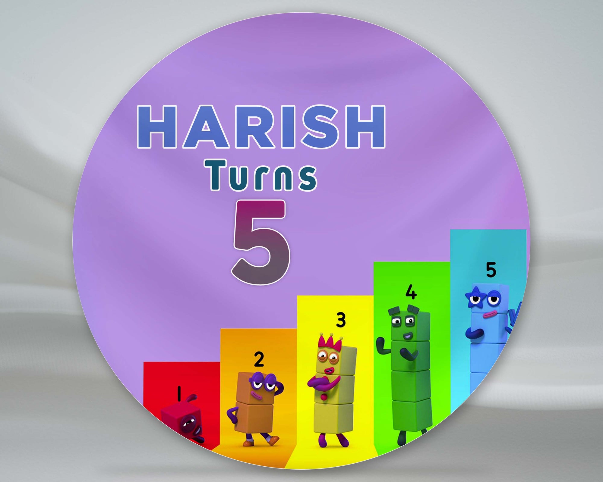 Number Blocks Theme Backdrop | Birthday party decoration online – Party ...