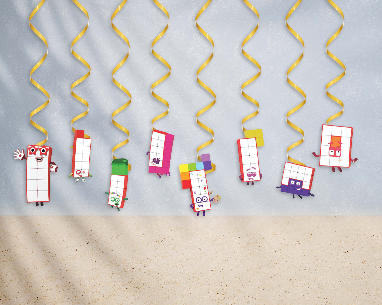 Number Blocks Theme Swirls | Personalized party supplies Online – Party Supplies India