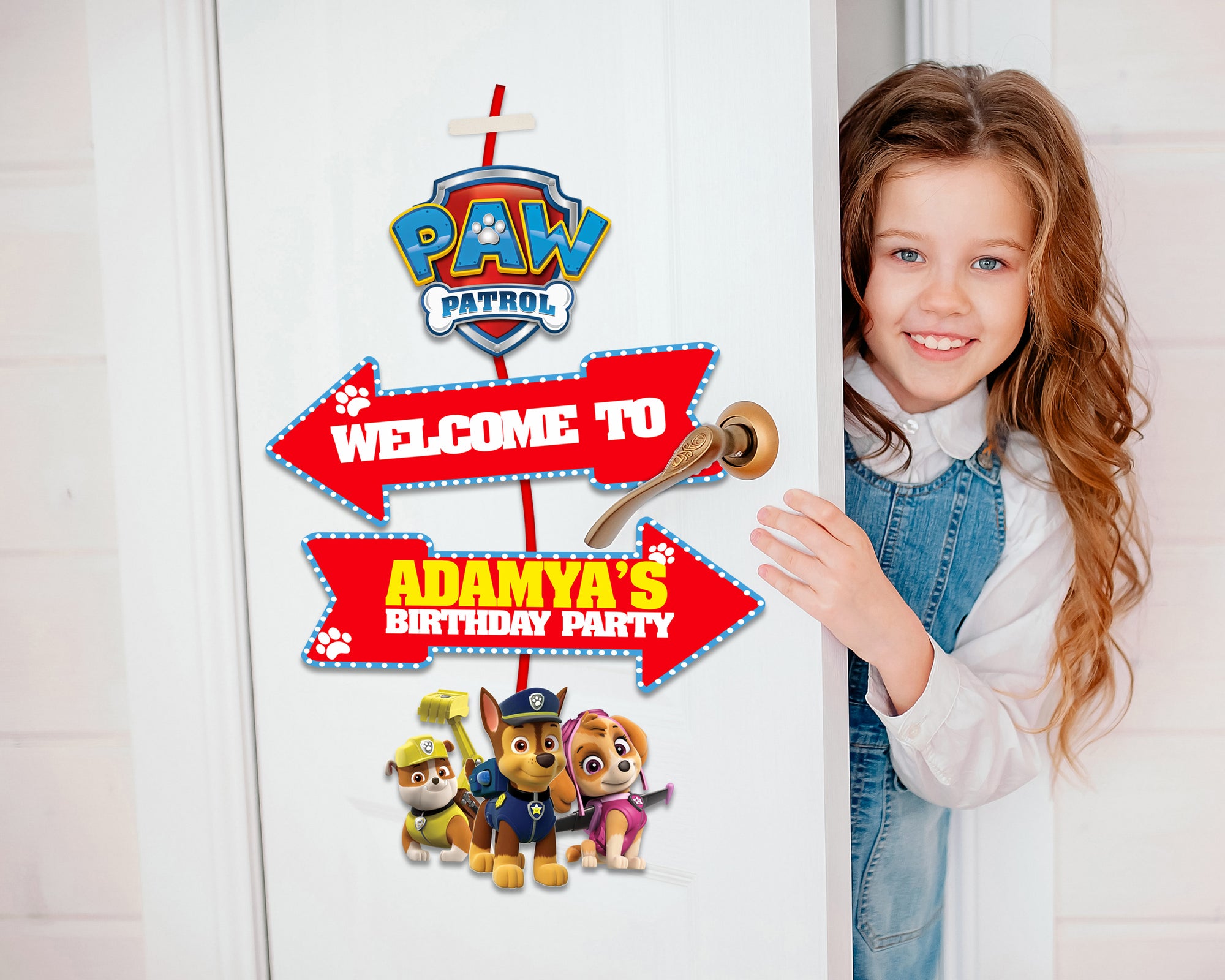 Paw Patrol Theme Welcome Board | Birthday Party Supplies India Online