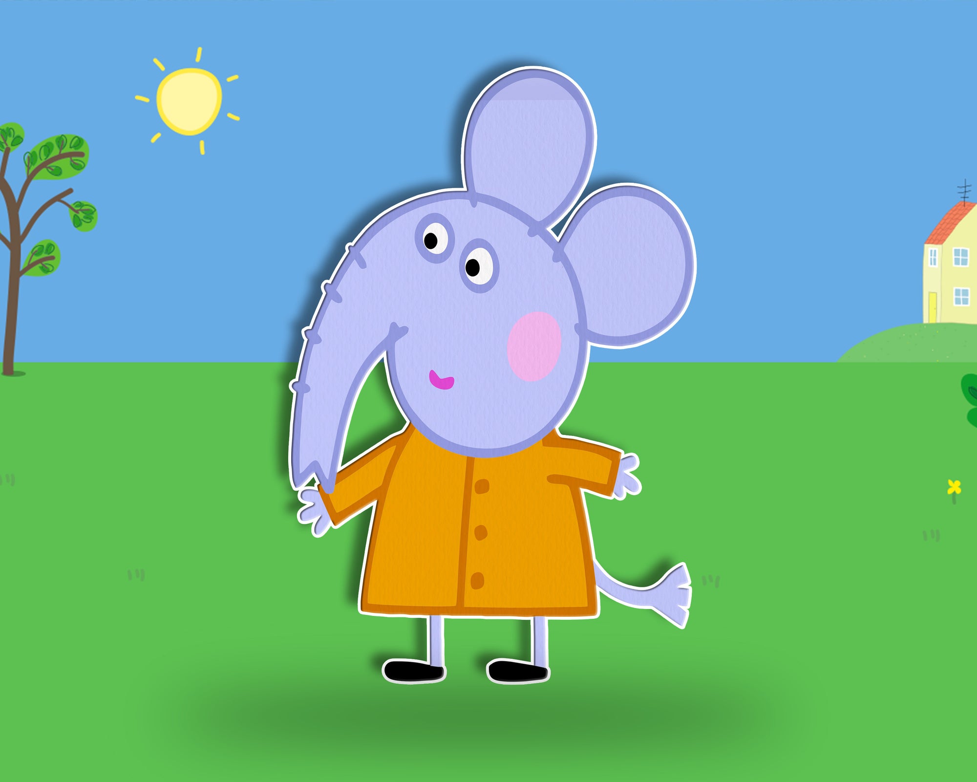 Peppa Pig Theme with Elephant face Cutout | Party Supplies India