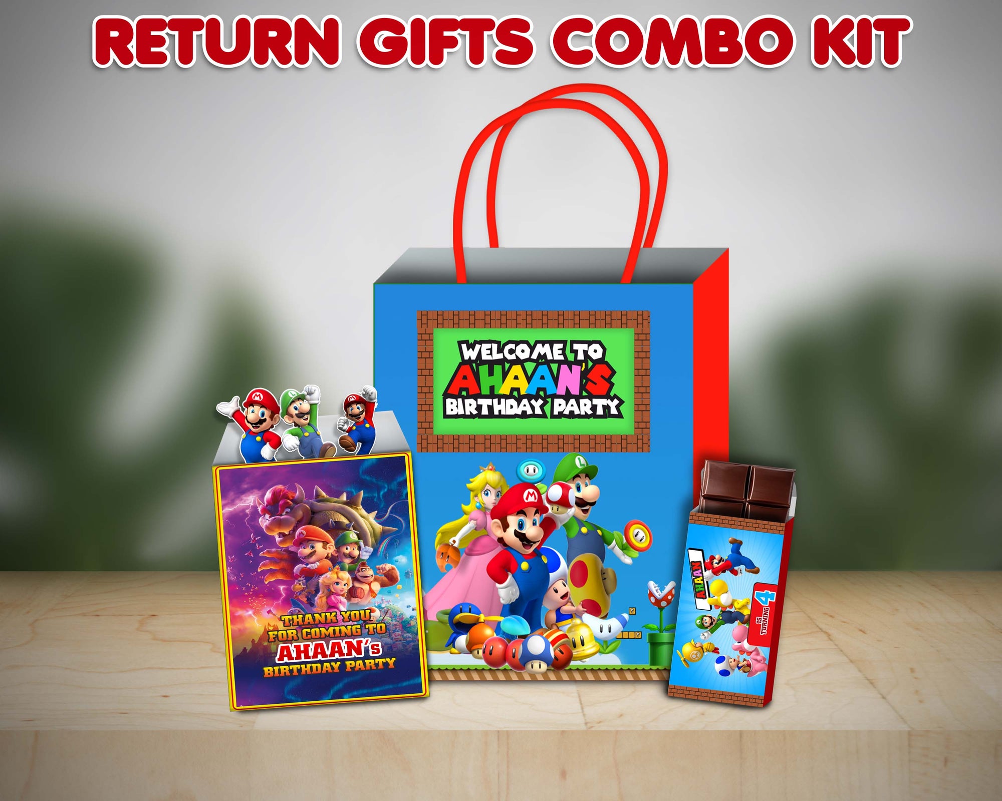 Super Mario Theme Return Gift Combo | Return Gifts – Party Supplies India