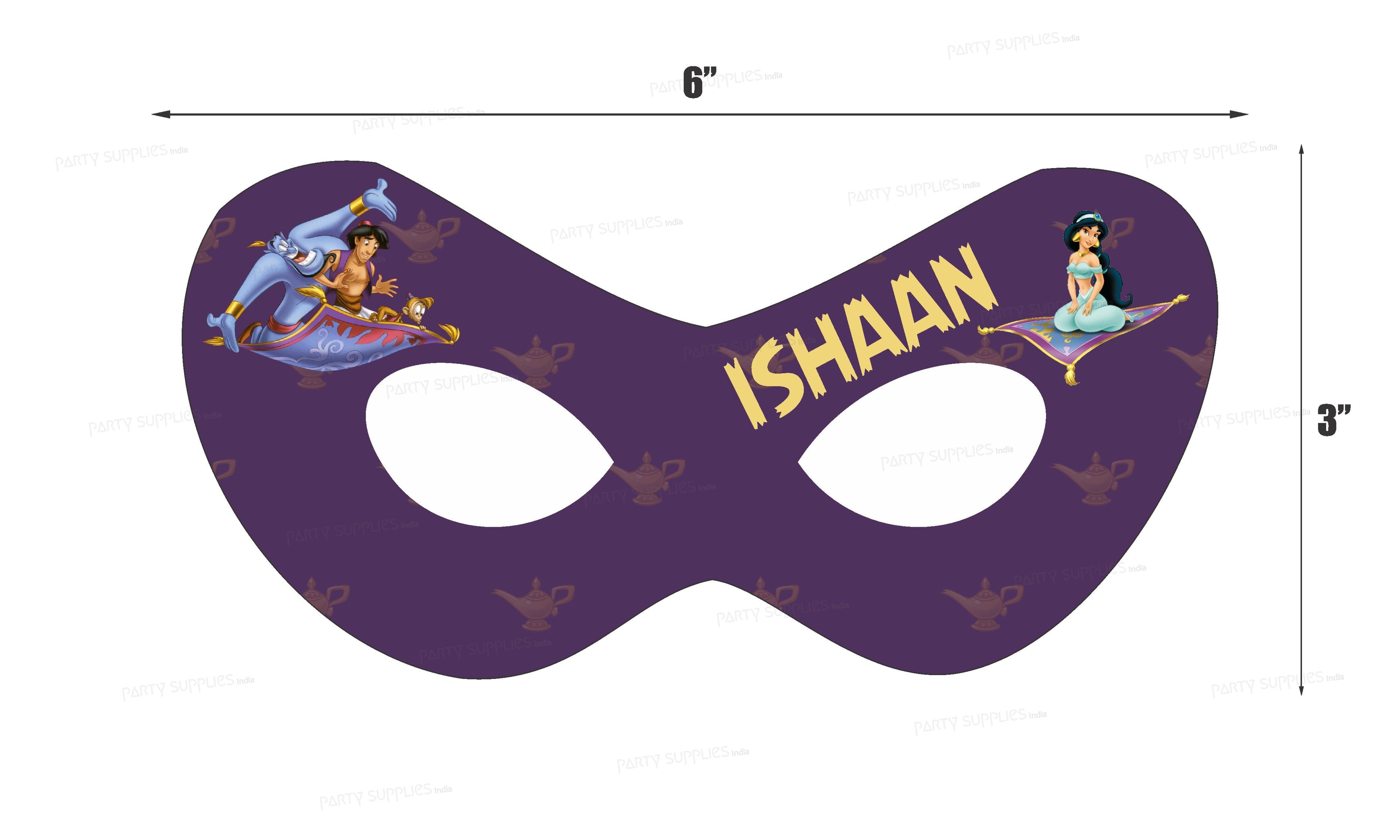Aladdin Theme Personalized Eye Mask | Party Supplies India Online