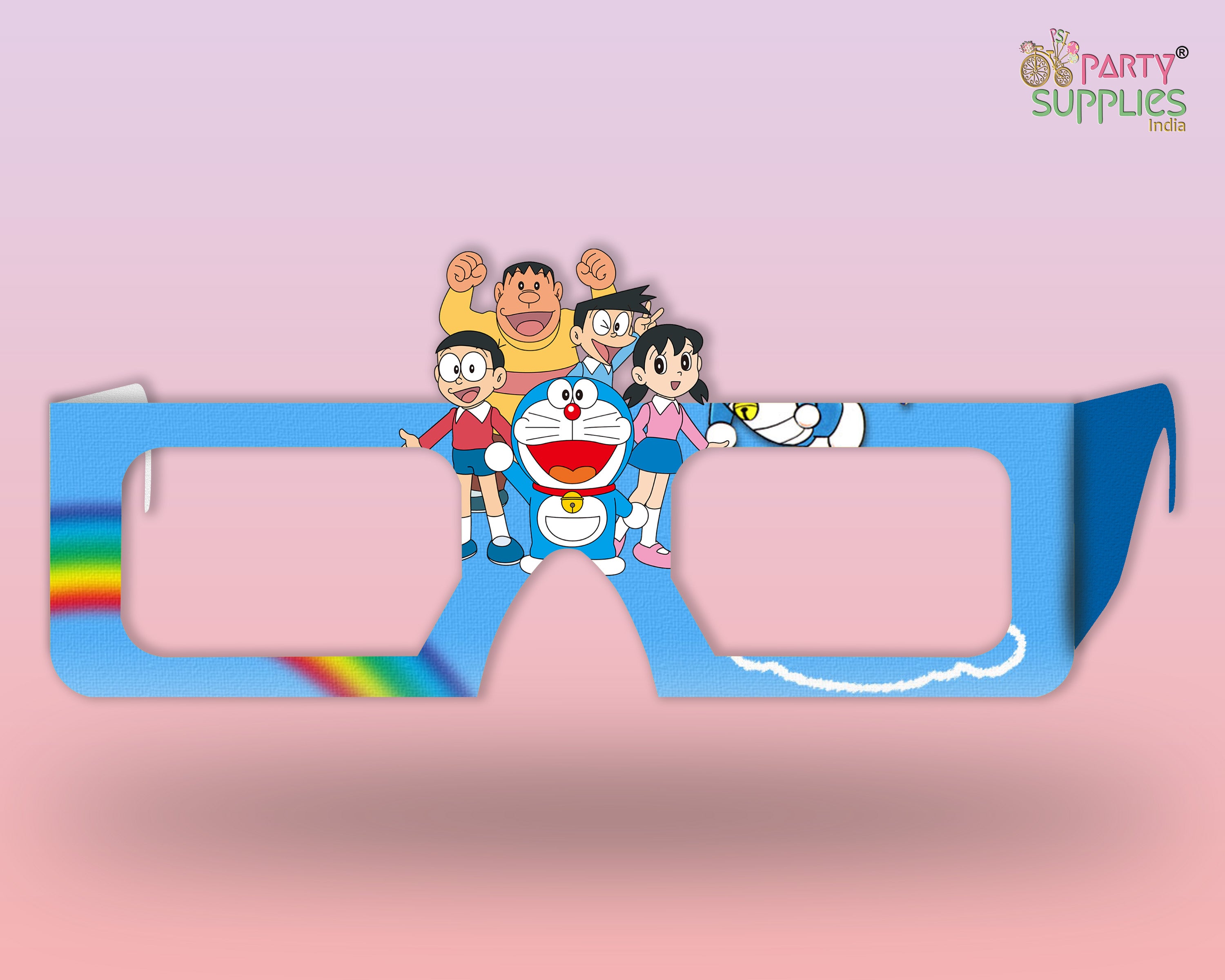 Doremon Theme Birthday Party glasses | Customized Party Supplies – Party Supplies India