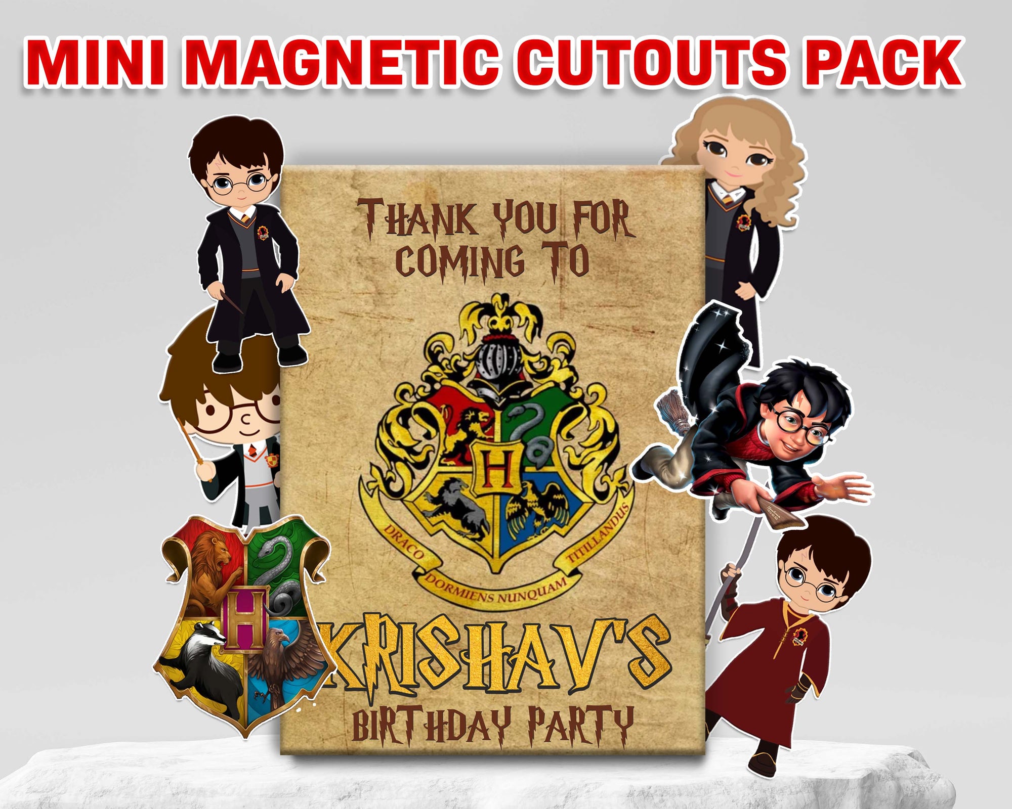 Harry Potter Theme Mini Magnetic Return Gift Pack | Magnets – Party ...