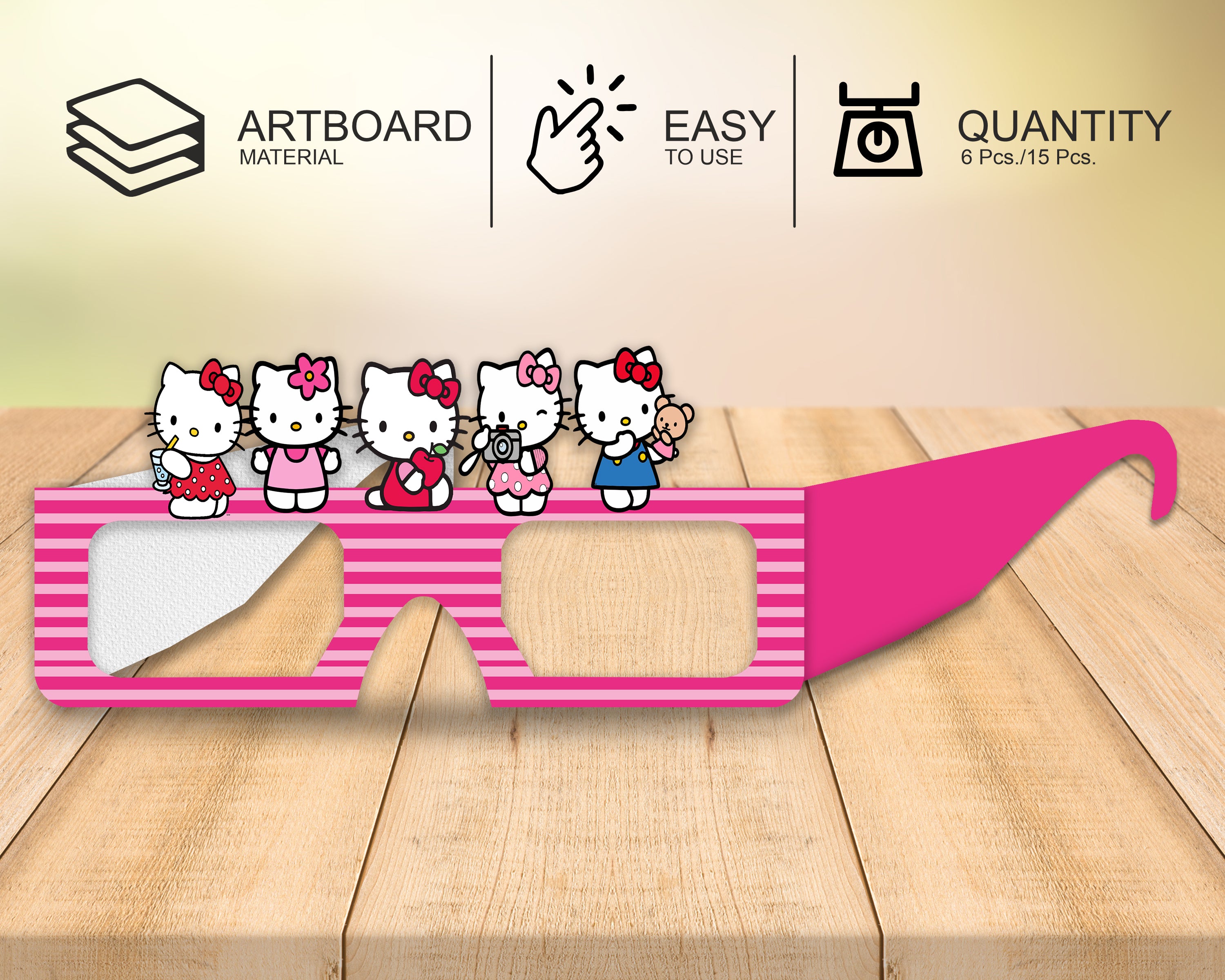 Hello Kitty Theme Birthday Party Glasses | Party Supplies India