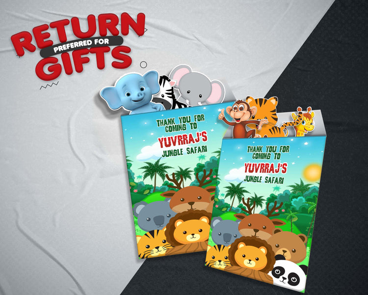 JUNGLE | Birthday Party Combo Kits with Baby Name – Party Supplies India