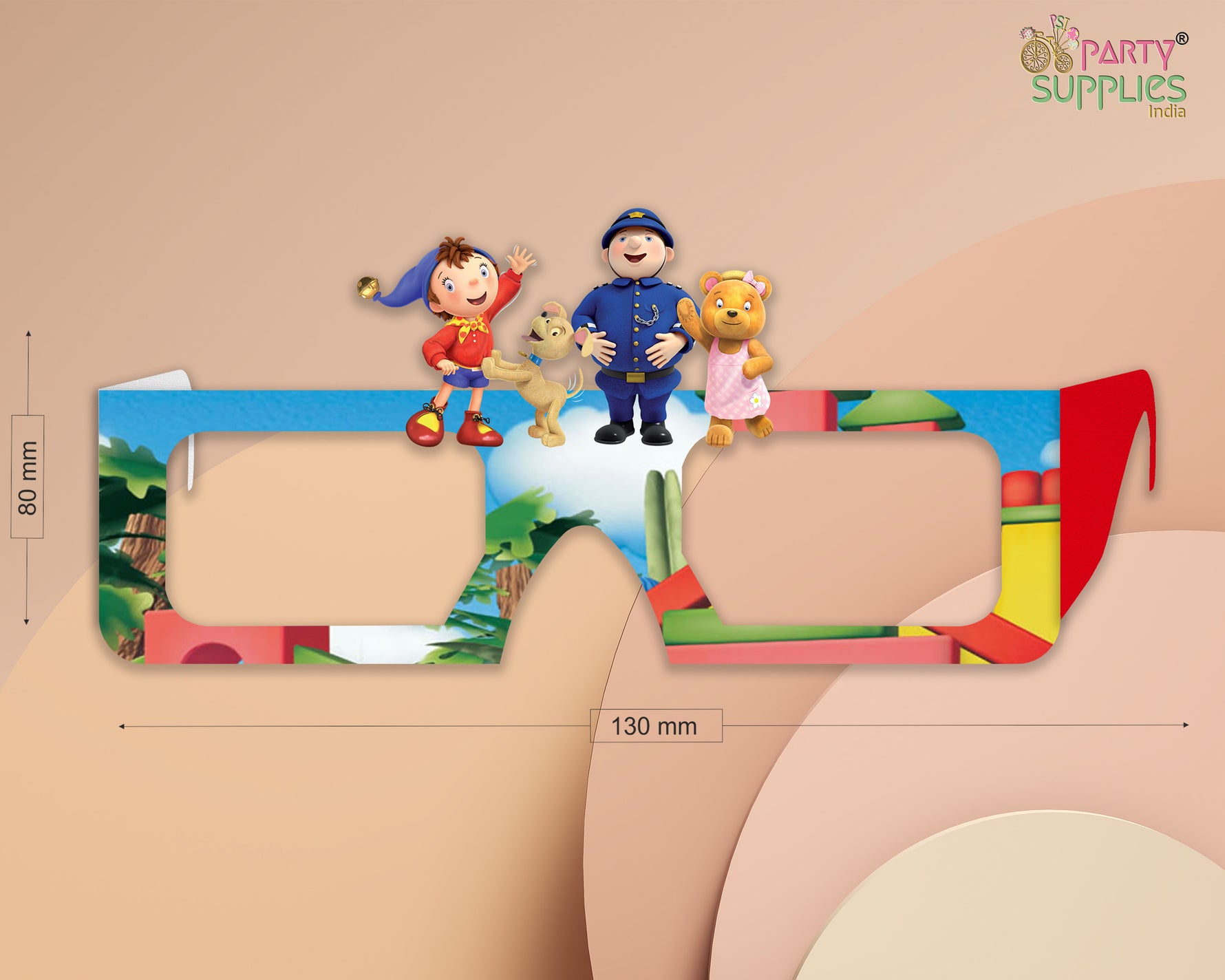 Noddy theme Birthday Party glasses | Customized Birthday Party – Party ...