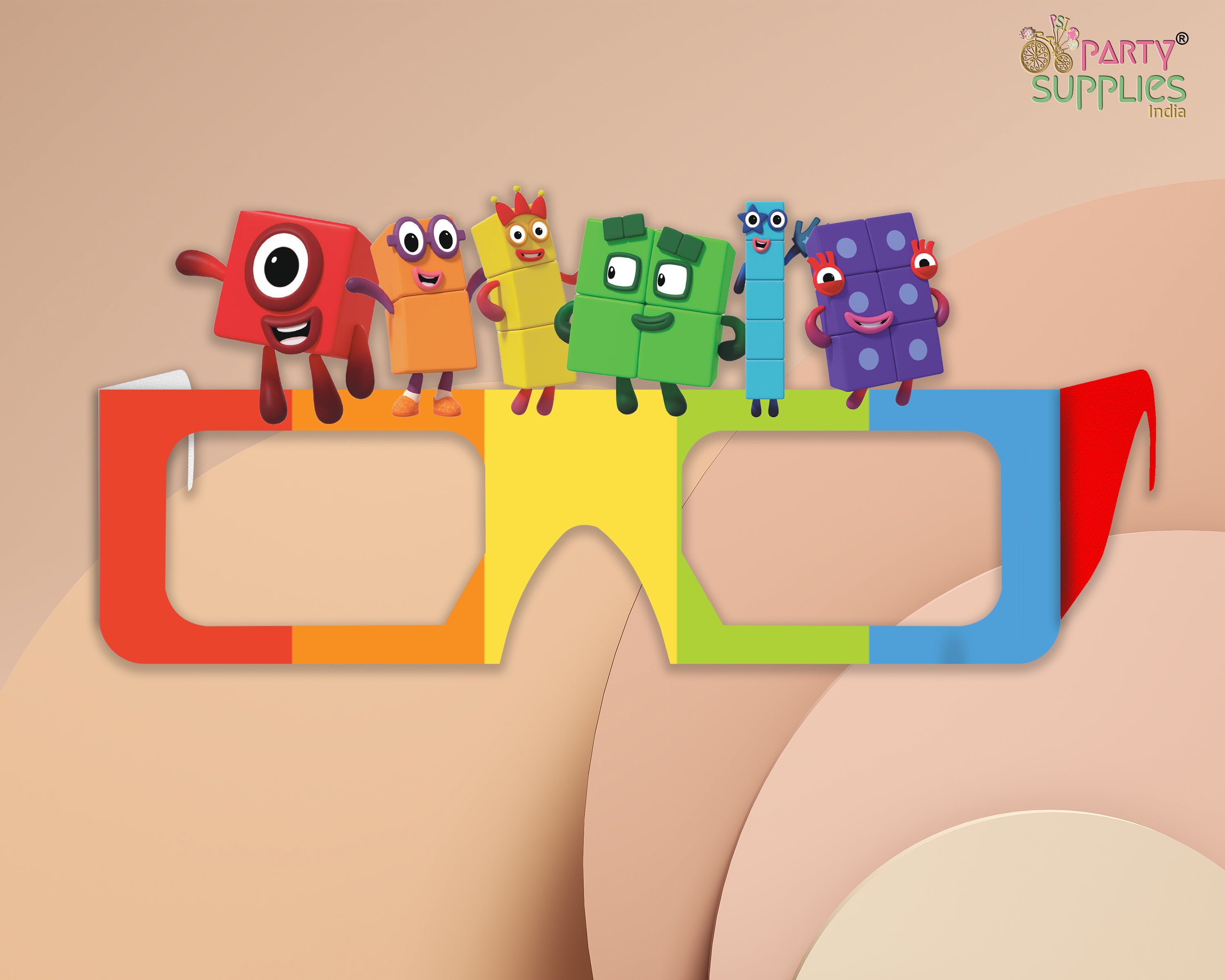 Number Blocks theme Birthday Party glasses | Personalized Birthday ...