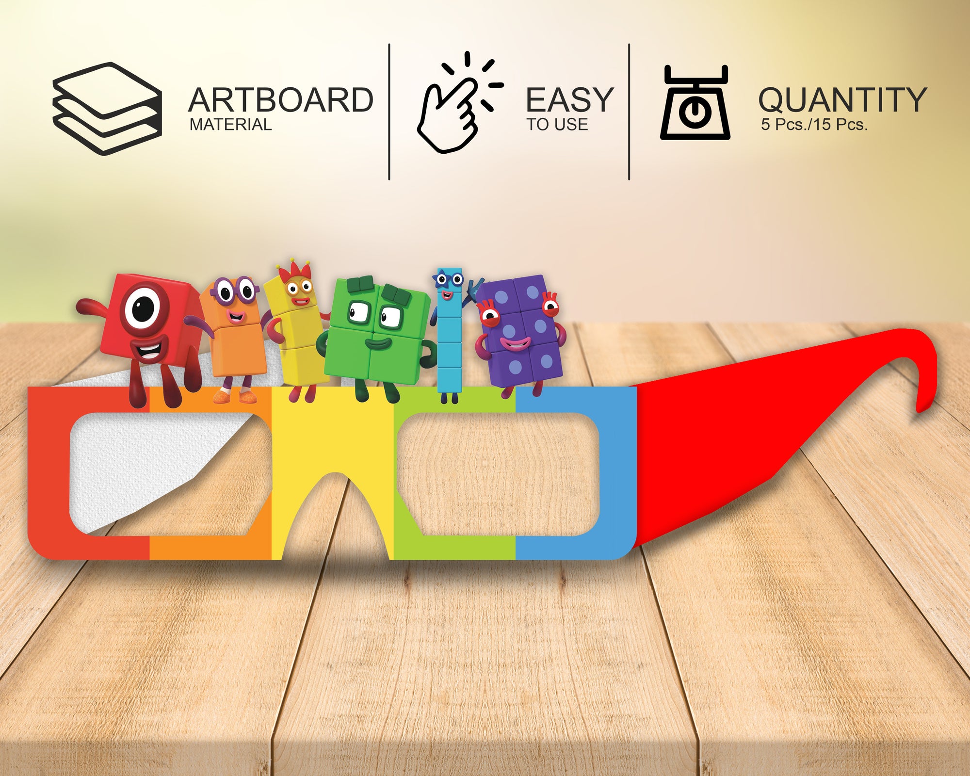 Number Blocks theme Birthday Party glasses | Personalized Birthday ...