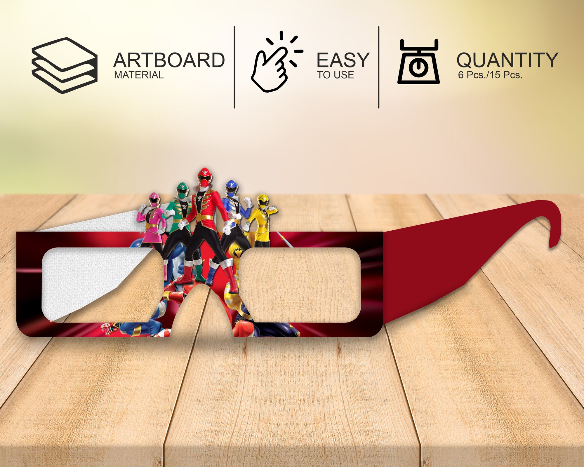 Power Rangers theme Birthday Party glasses – Party Supplies India