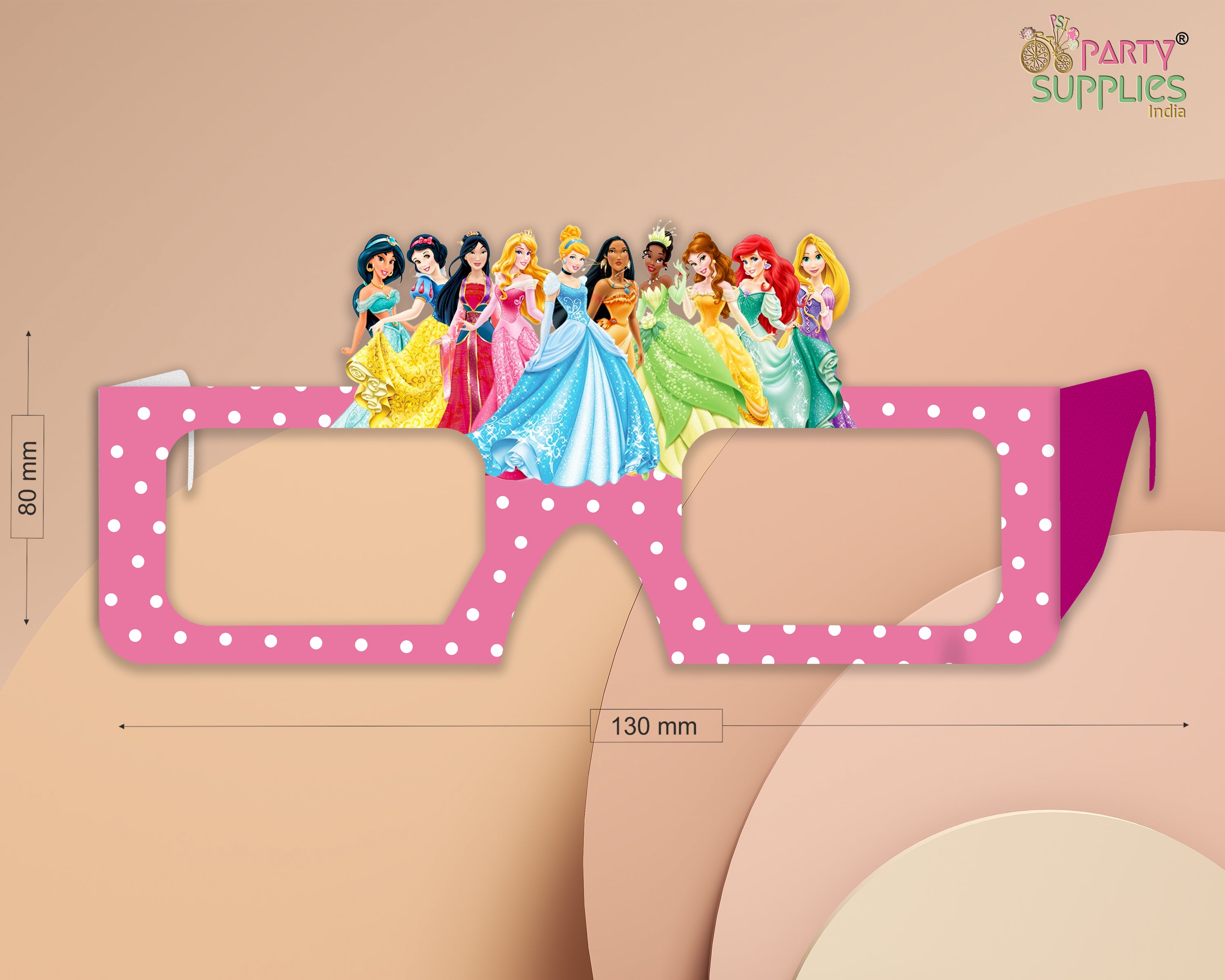 Princess theme Birthday Party glasses | Birthday Party Store Onlin ...